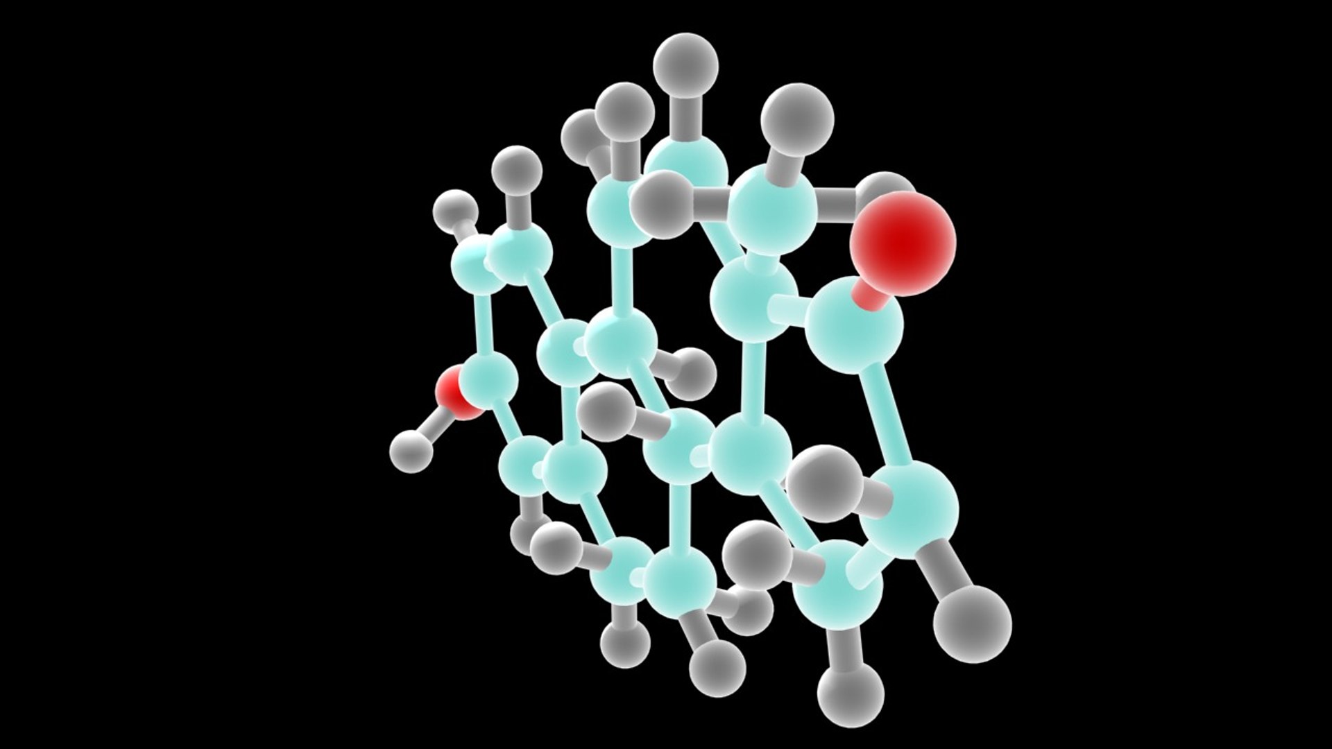 3d Stick Estrogen Molecule