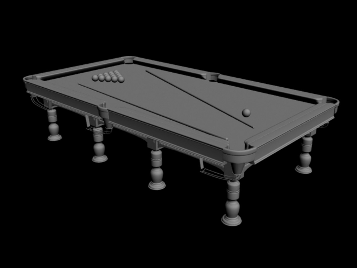 3ds Max Snooker Table