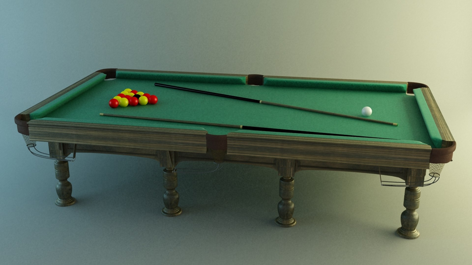 3ds Max Snooker Table