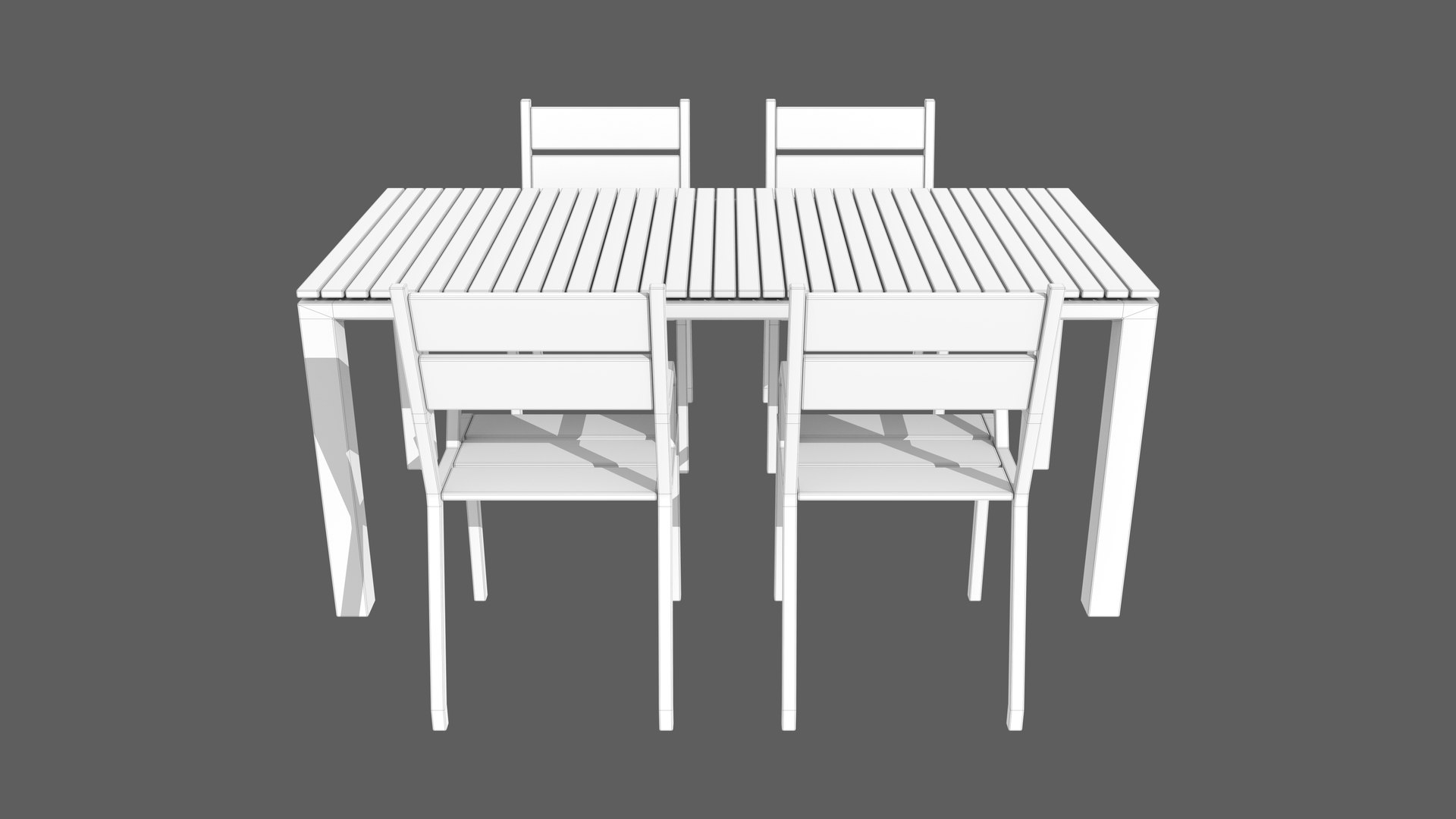 3D Garden Table 2 Model - TurboSquid 2019245