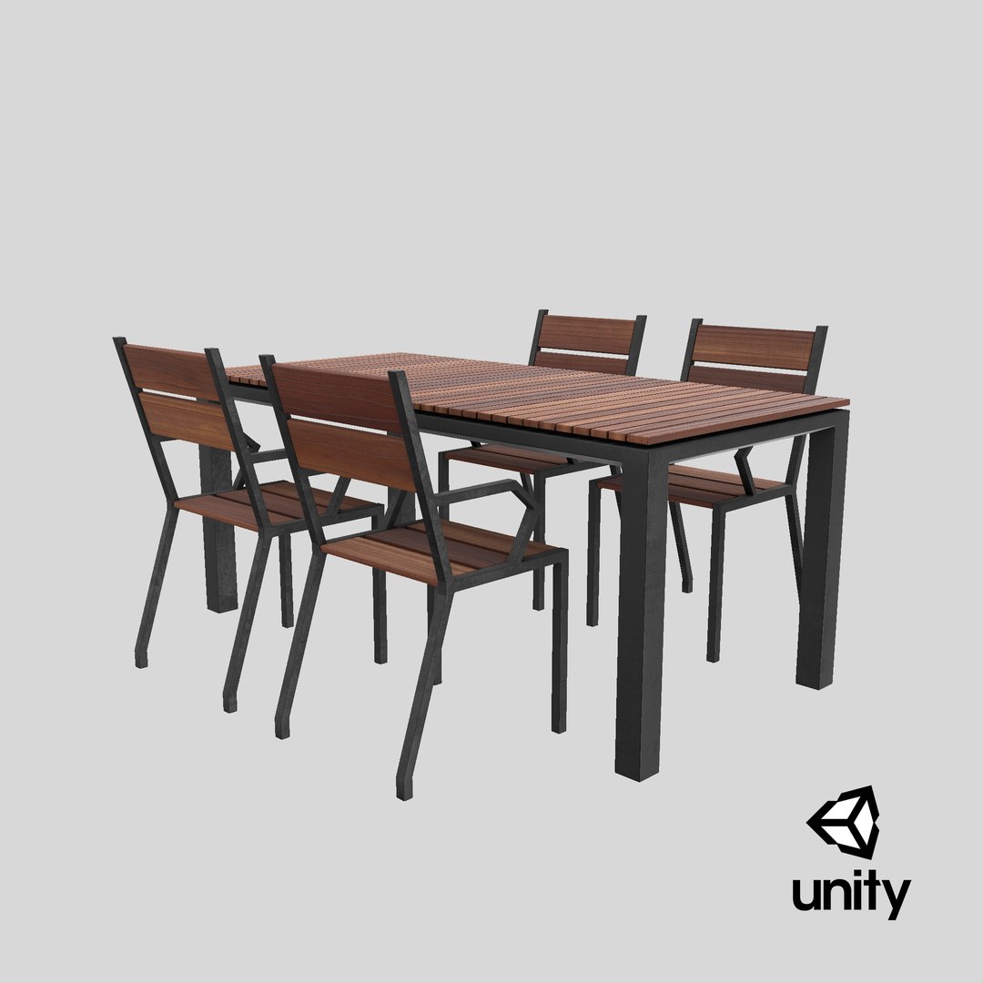3D Garden Table 2 Model - TurboSquid 2019245