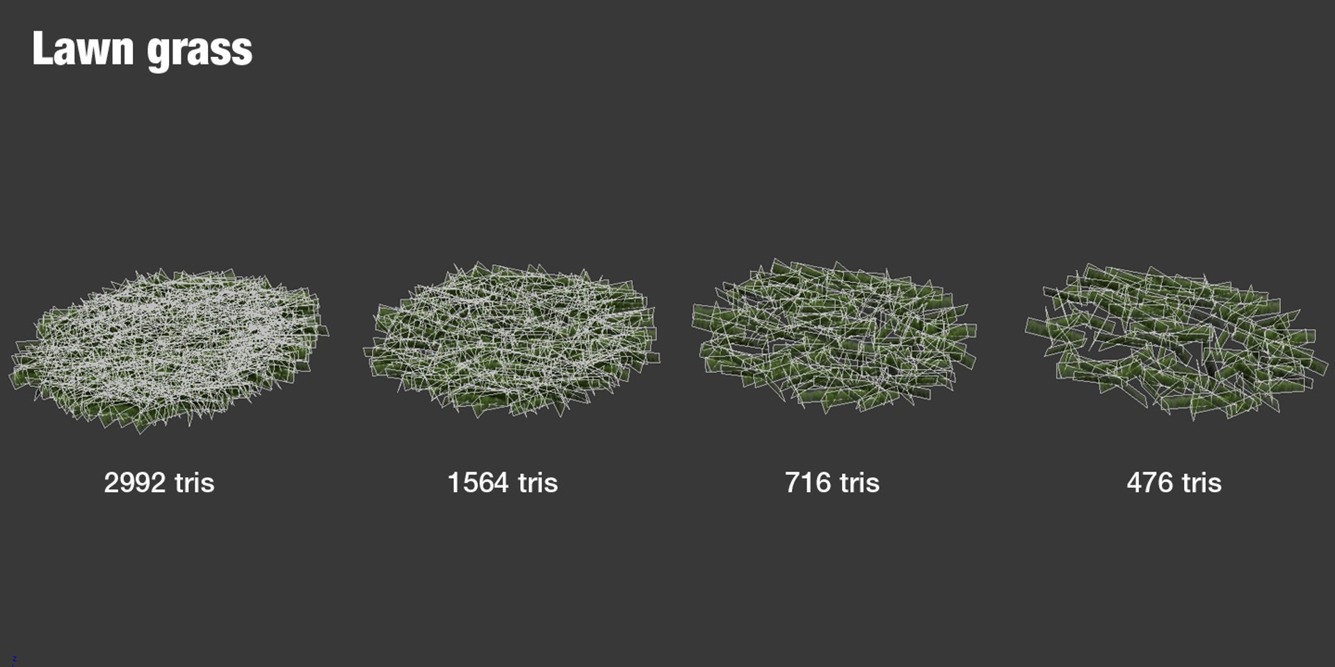 3d Grass Lawn Model