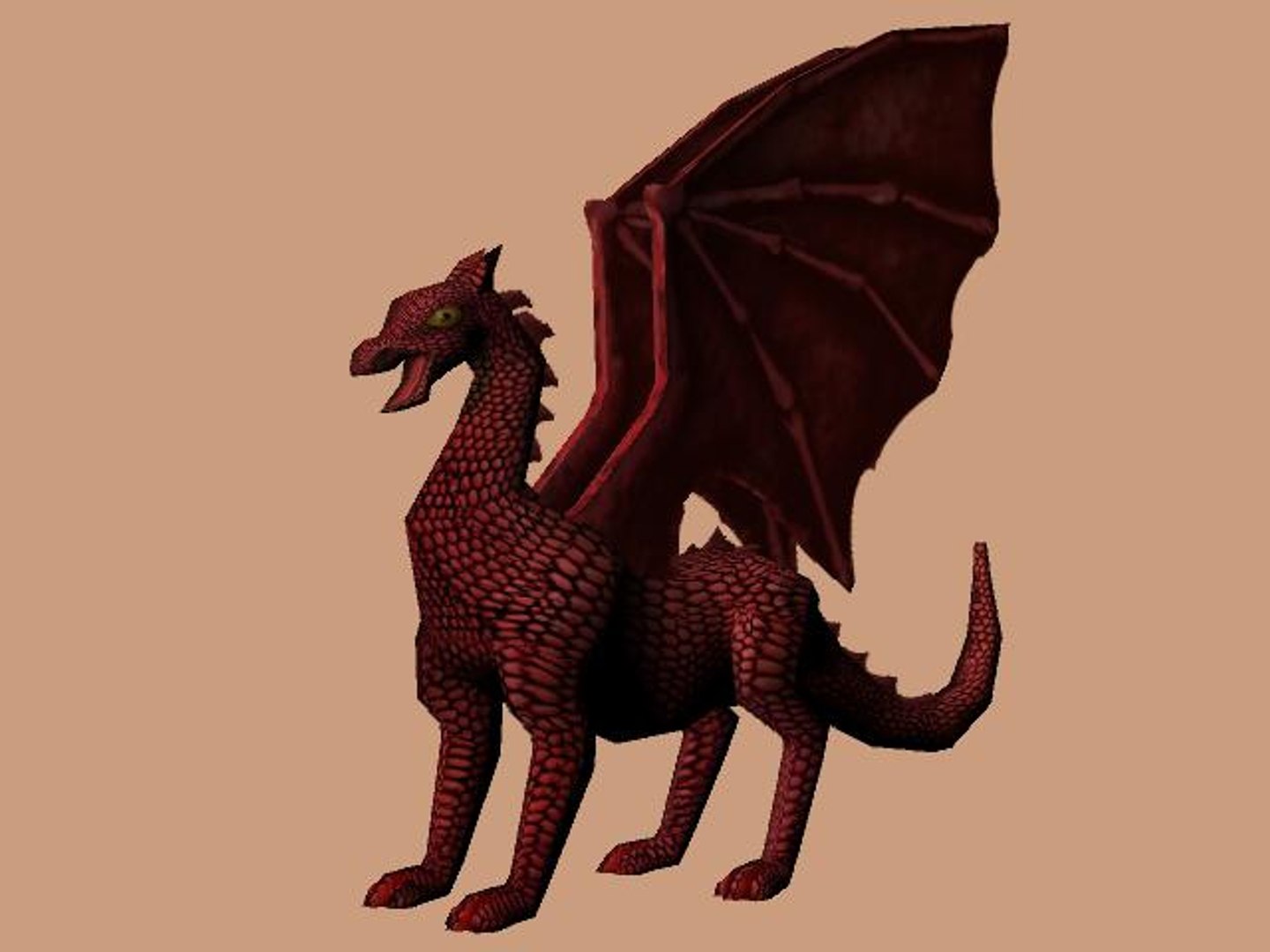 dragon western 3d model