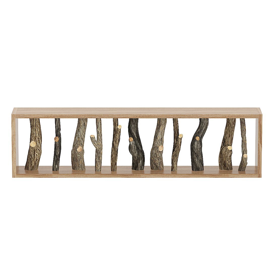 Wall Shelf Tree Branches 3D Model - TurboSquid 1198365