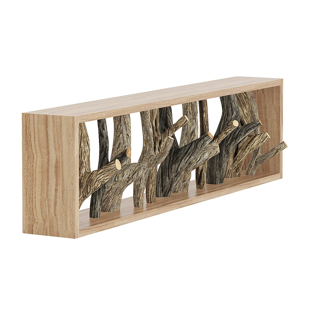 Wall Shelf Tree Branches 3D Model - TurboSquid 1198365