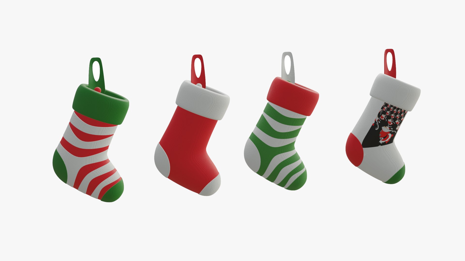 Christmas Stockings 3D Model - TurboSquid 1998305