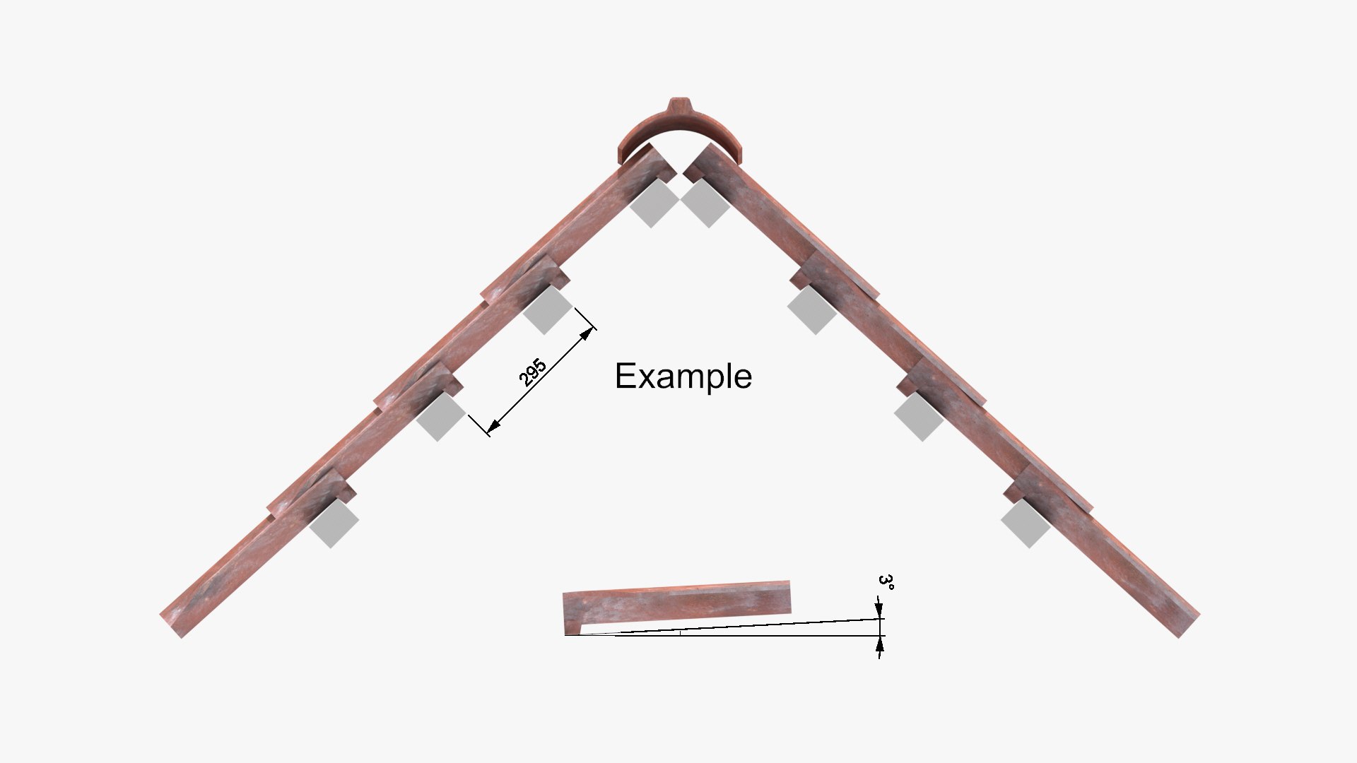 Roof Tiles Model - TurboSquid 2292002
