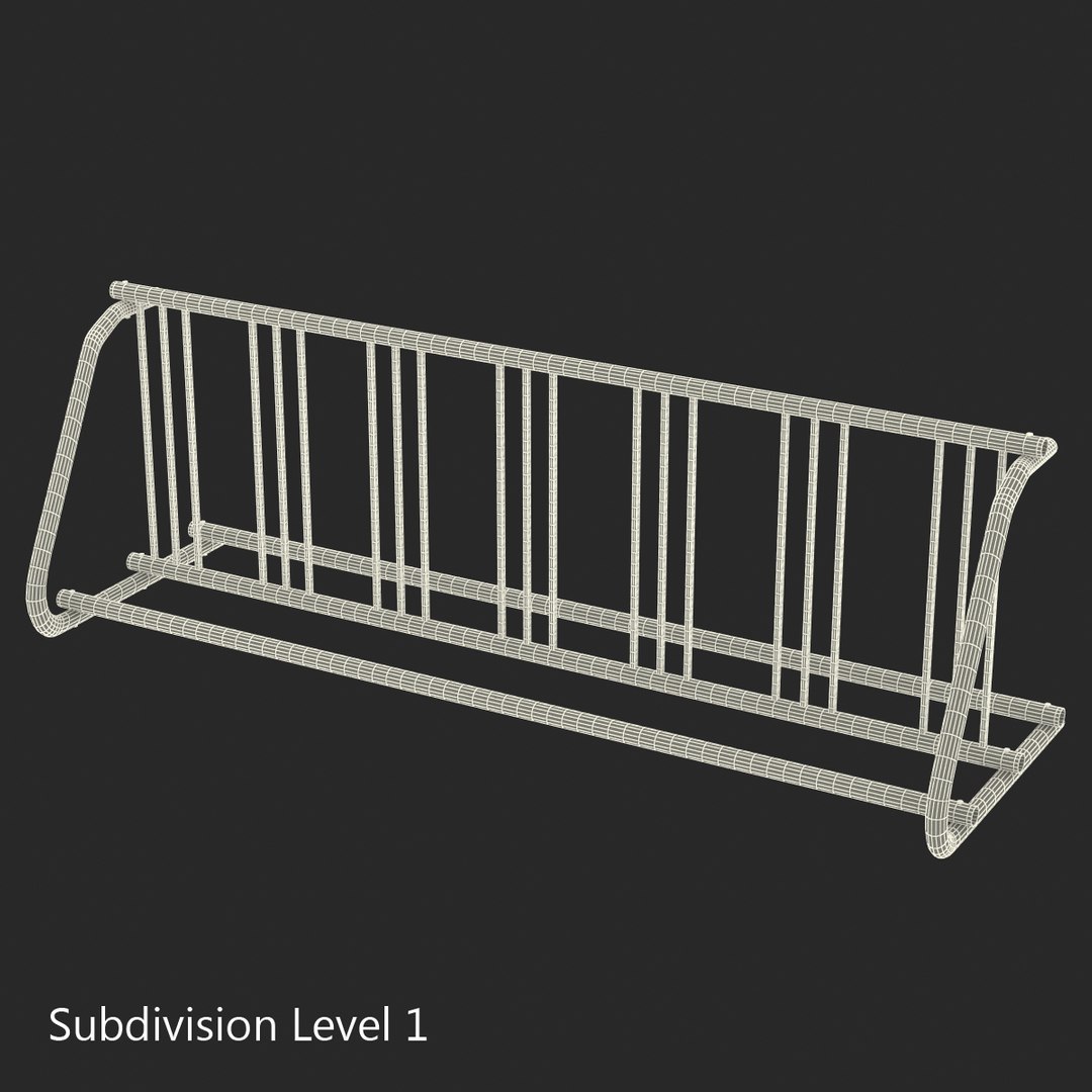 Bike Rack 2 3d Model