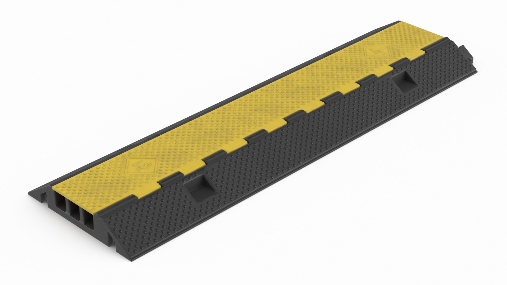 Multi-Channel Cable Protector With Internal Wiring Black Yellow 3D ...