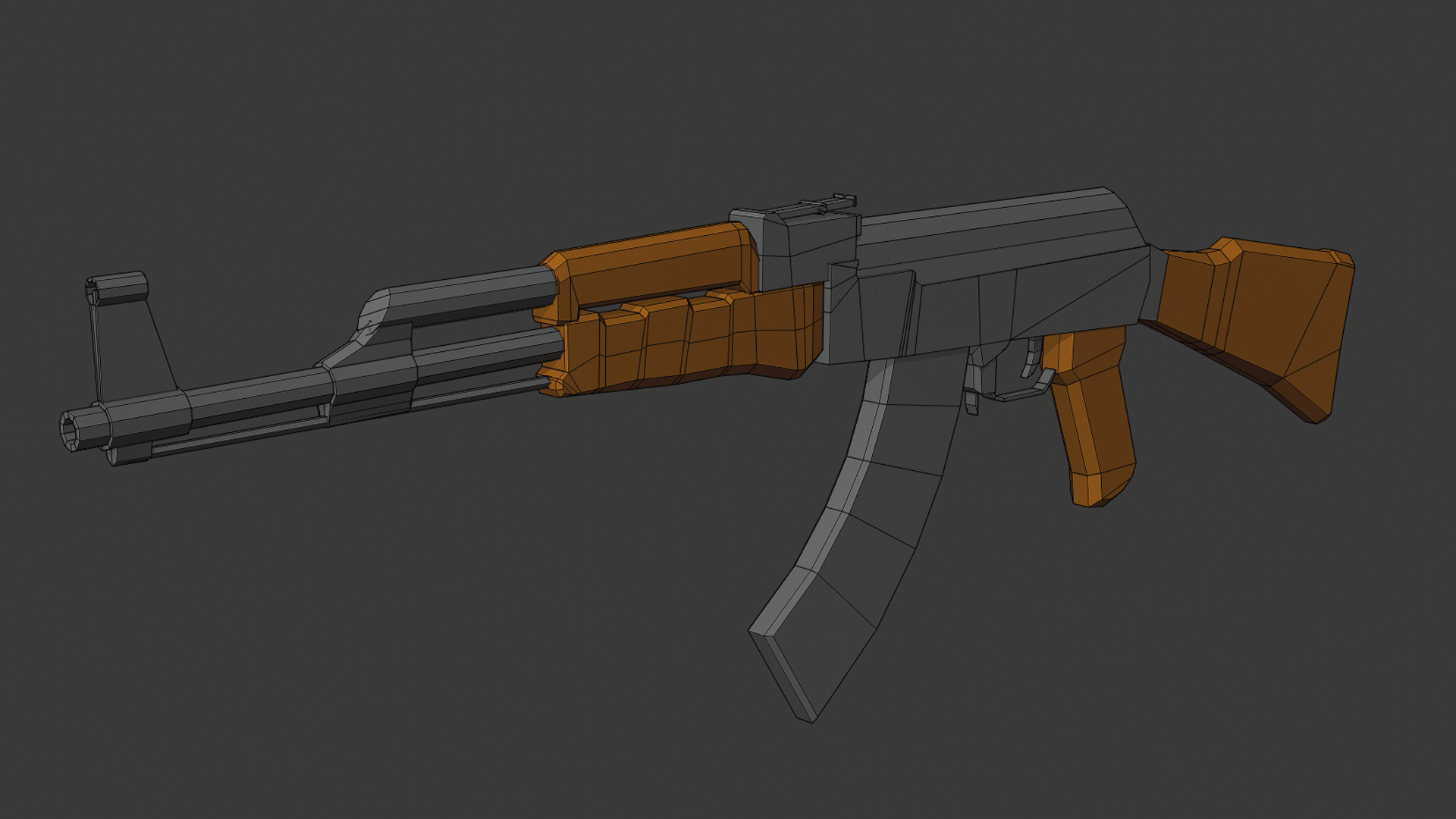 AK-47 Low Poly Modelo 3D - TurboSquid 1668470