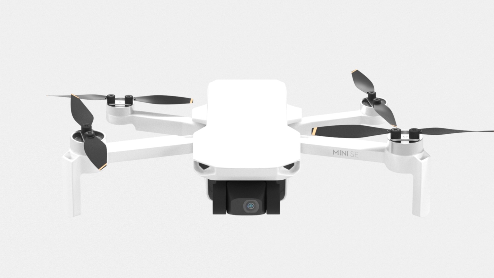 DJI MINI SE Fly More Combo Camera Drone With 3 Axis Gimbal 3D Model ...
