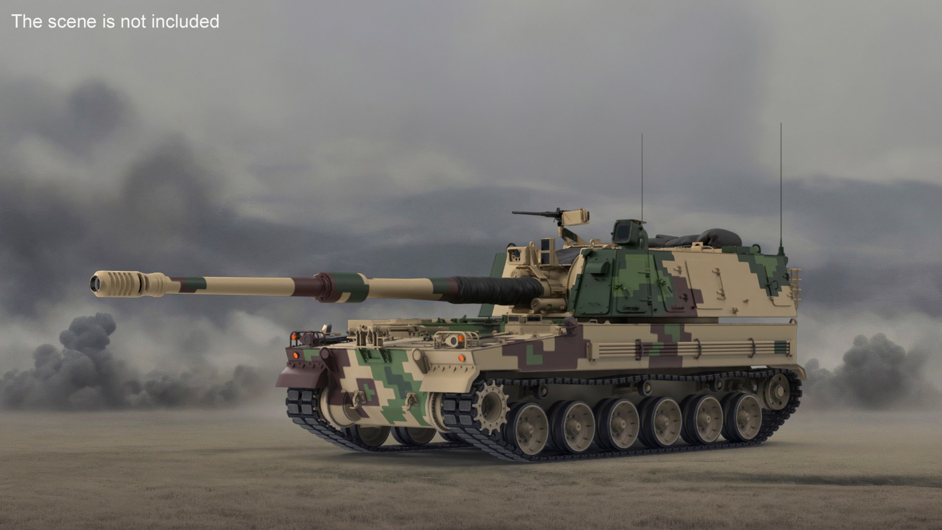 3D Self Propelled Howitzer K9 Thunder Rigged For Maya Model ...