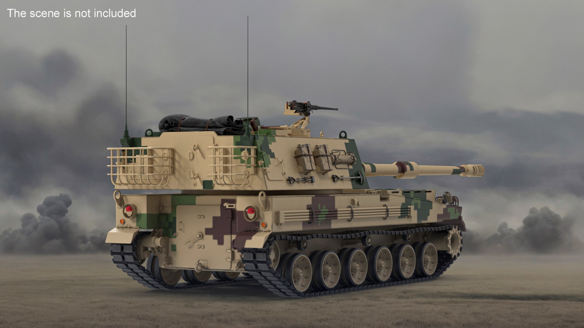 3D Self Propelled Howitzer K9 Thunder Rigged For Maya Model ...