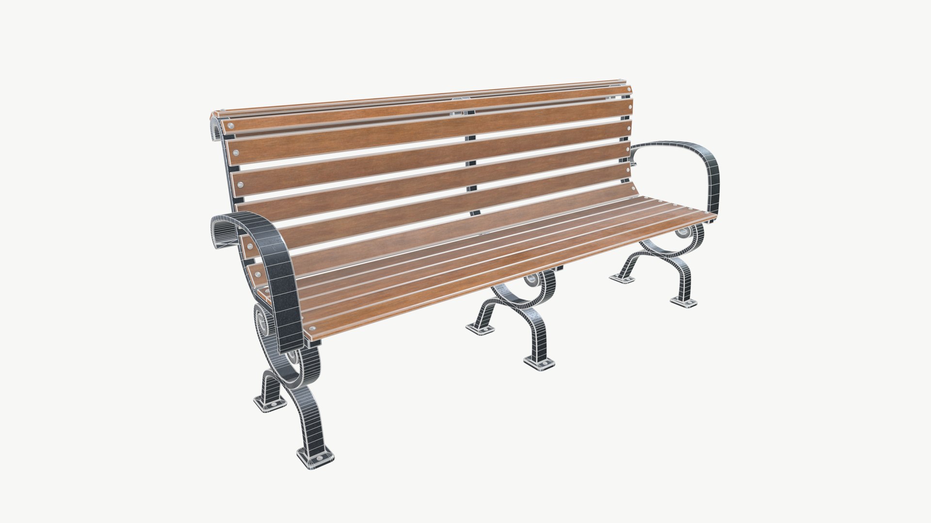 3D Bench Model - TurboSquid 2397610