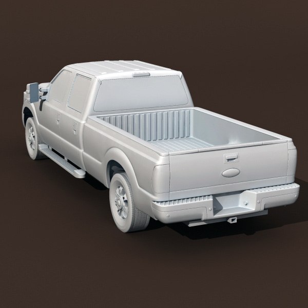 3d heavy duty crew cab model