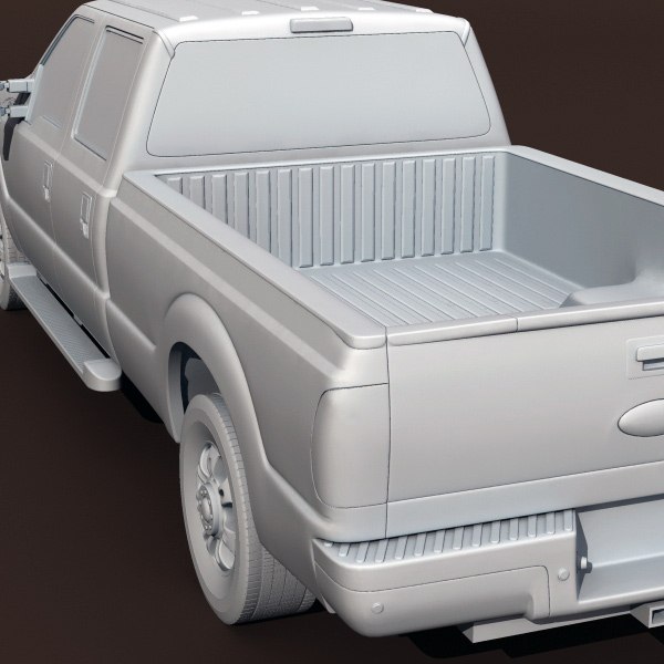 3d heavy duty crew cab model