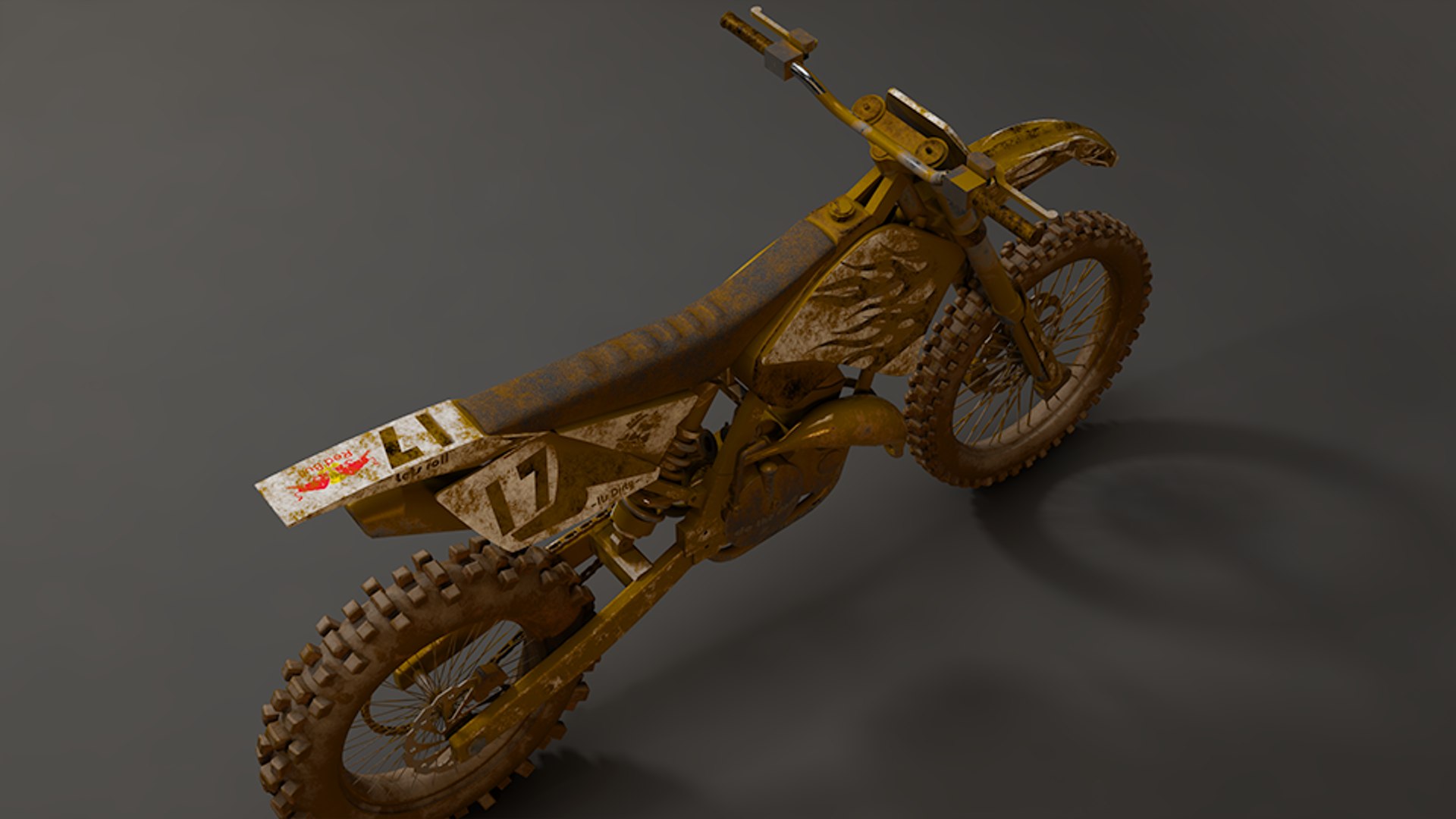 Ktm Dirt Bike 3D Model - TurboSquid 1539906