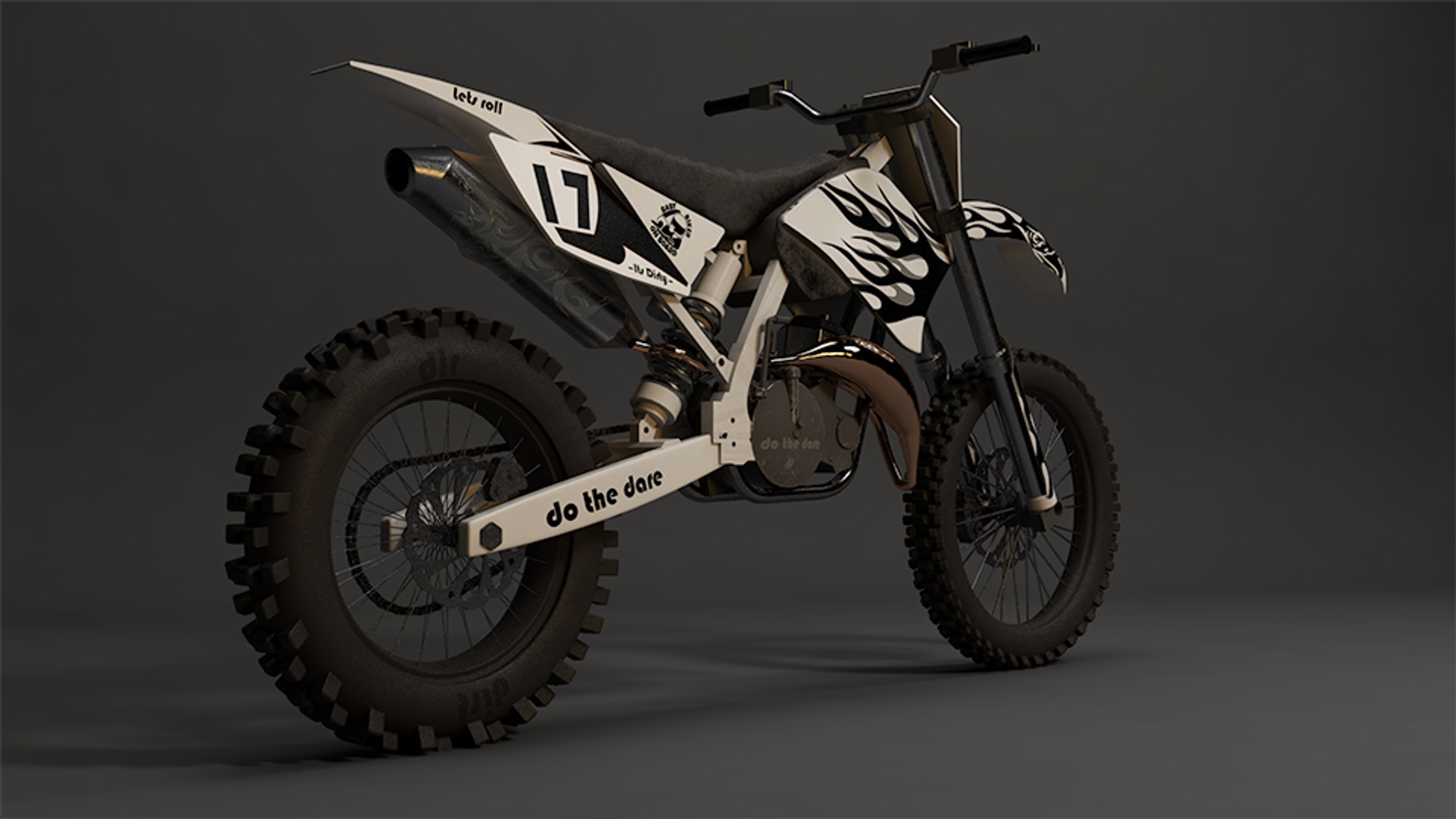 Ktm Dirt Bike 3D Model - TurboSquid 1539906