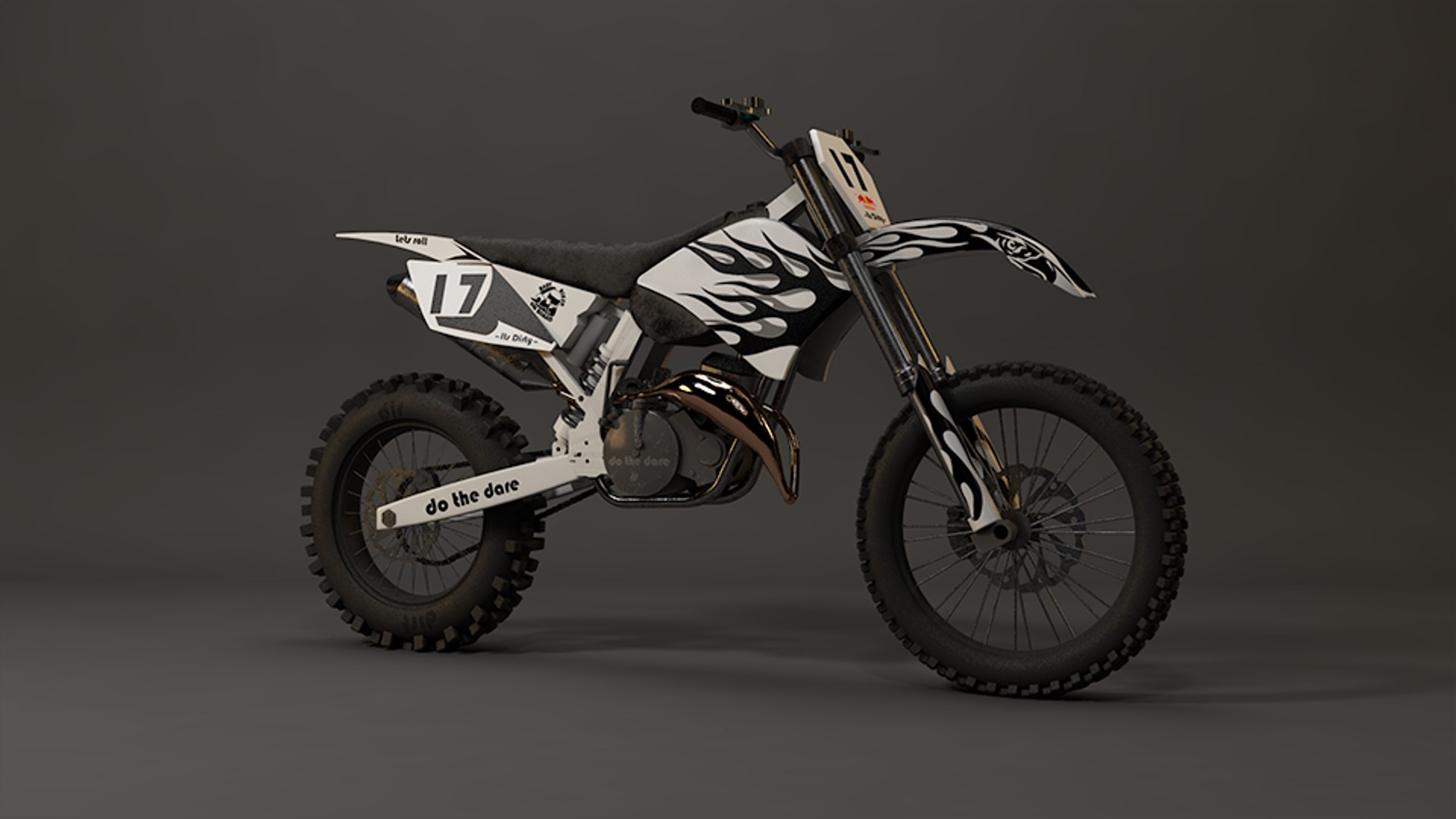 Ktm Dirt Bike 3D Model - TurboSquid 1539906