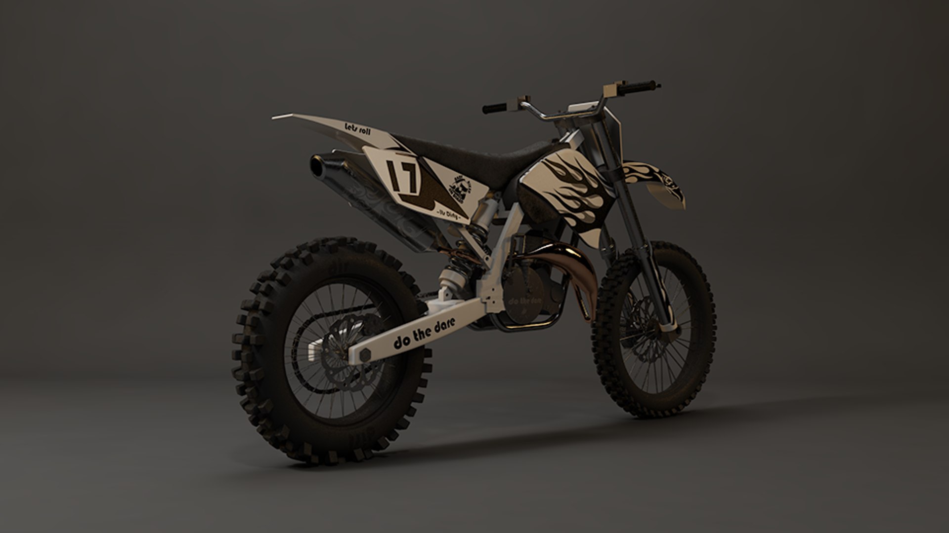 Ktm Dirt Bike 3D Model - TurboSquid 1539906