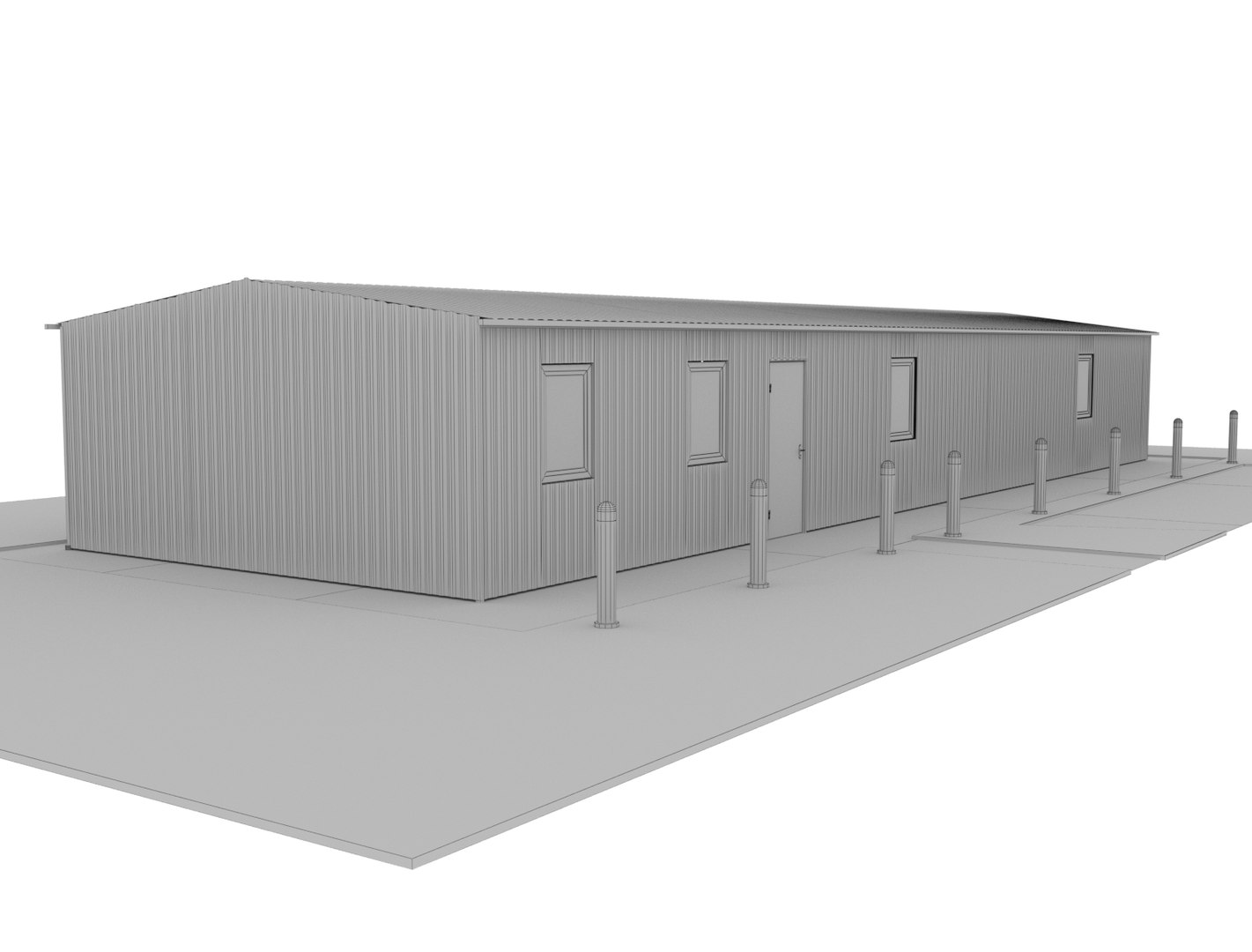 Modular Building Model - TurboSquid 1534446