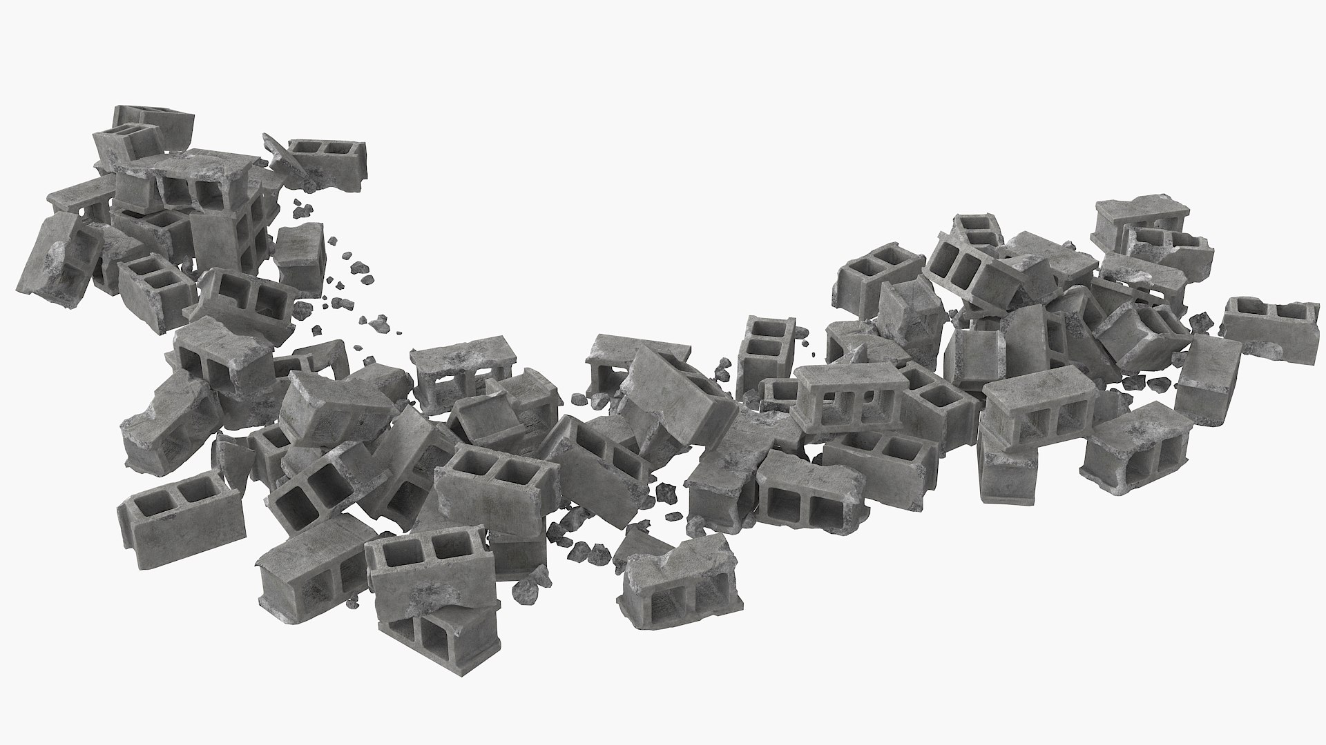 Concrete Block Debris 2 model - TurboSquid 2134815