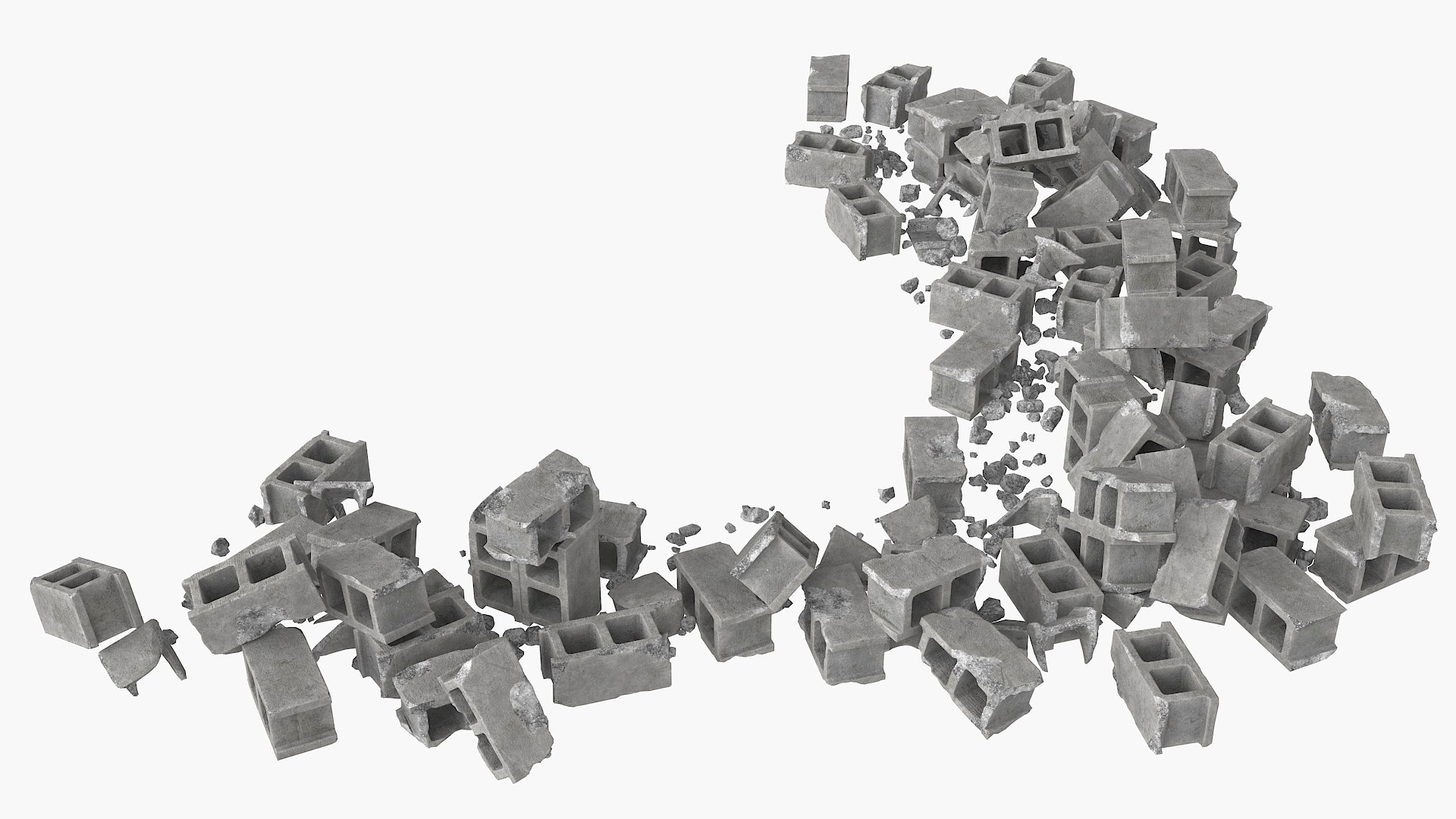 Concrete Block Debris 2 model - TurboSquid 2134815