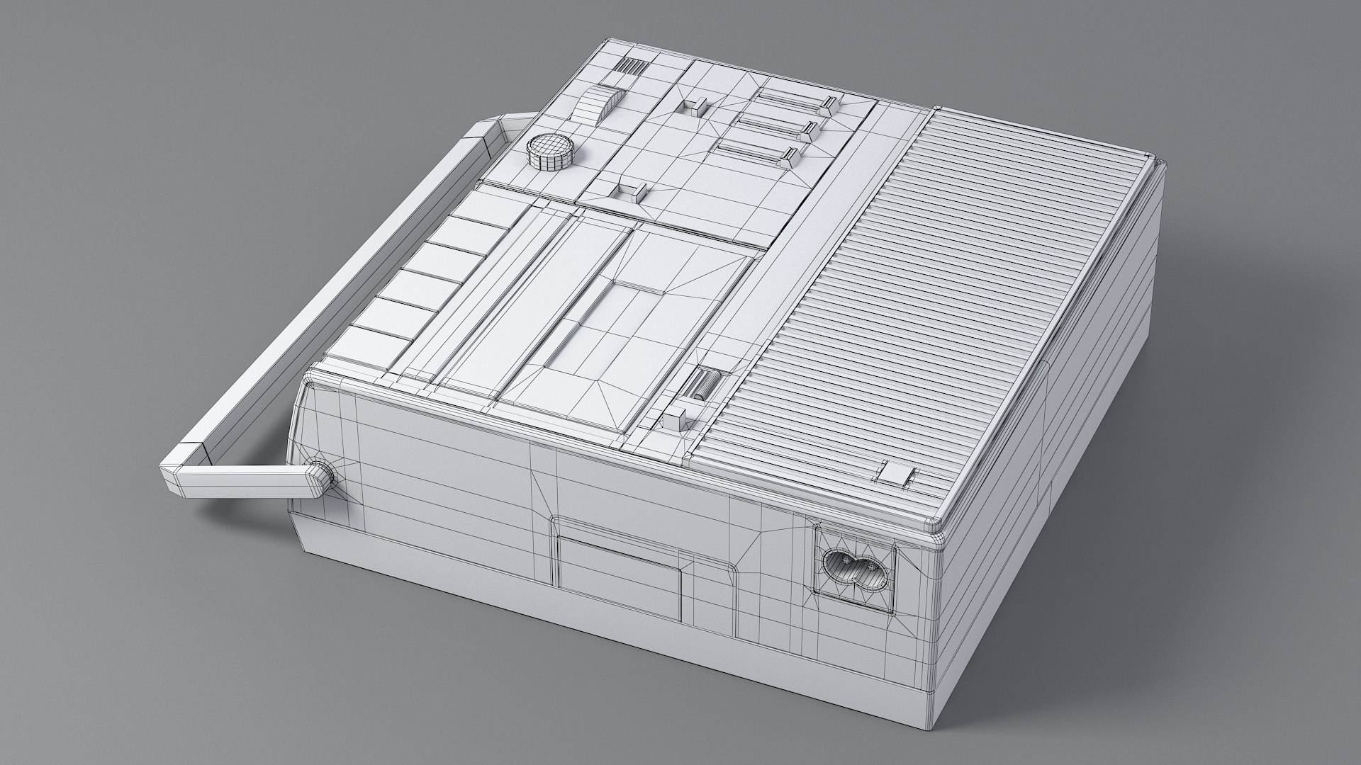 3d Model Retro Record Player