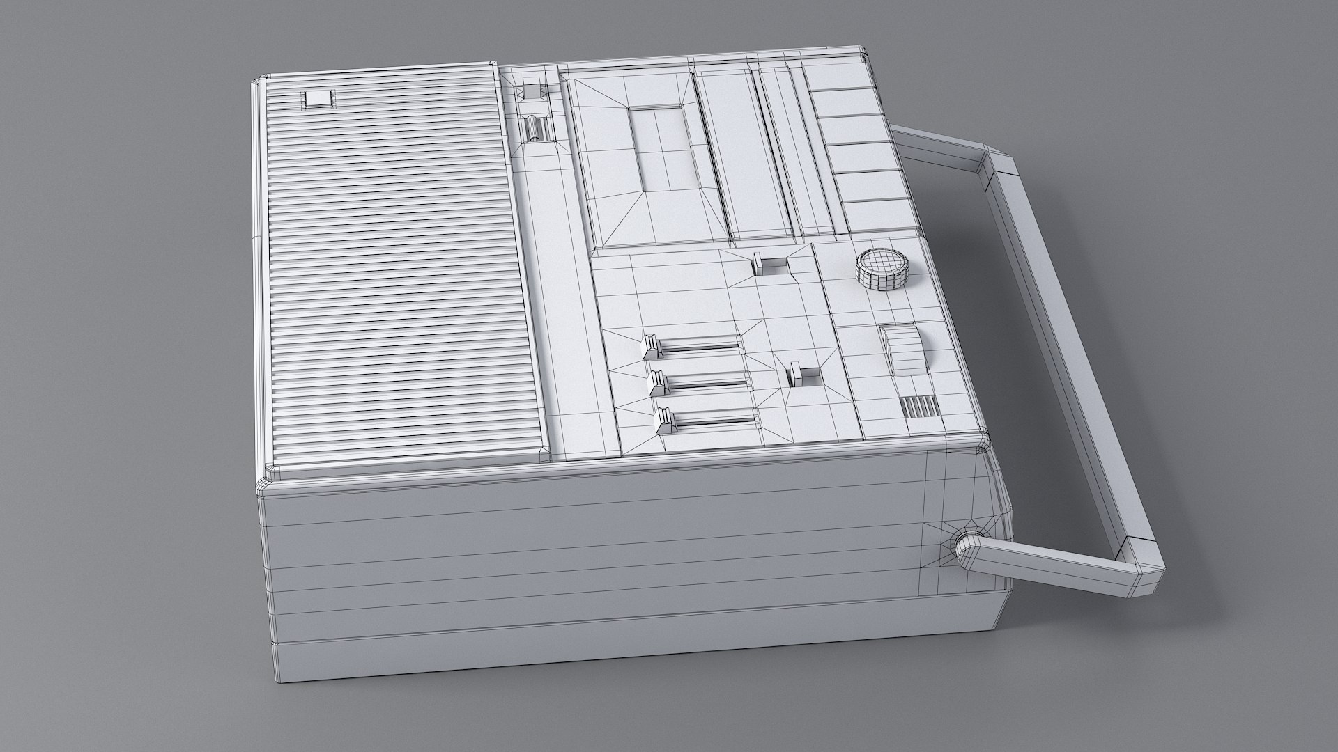 3d Model Retro Record Player