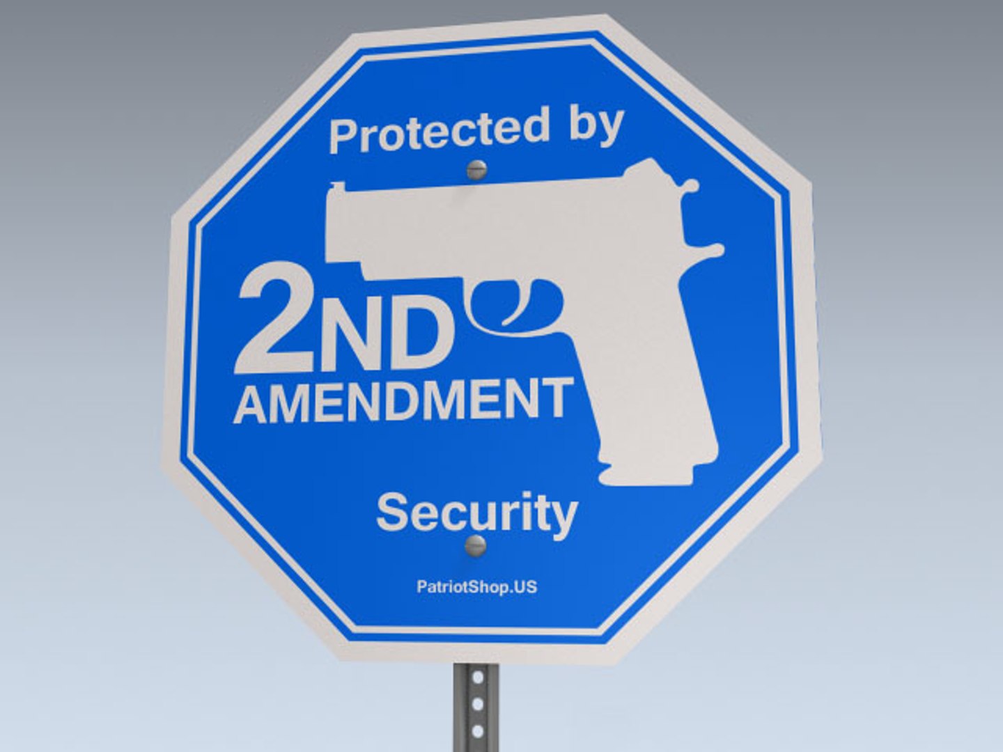 3d model security sign
