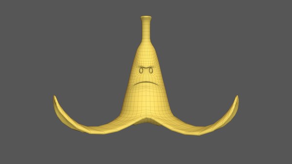 modelo 3d Giant Banana Mario Kart - Activos de Super Mario - TurboSquid ...