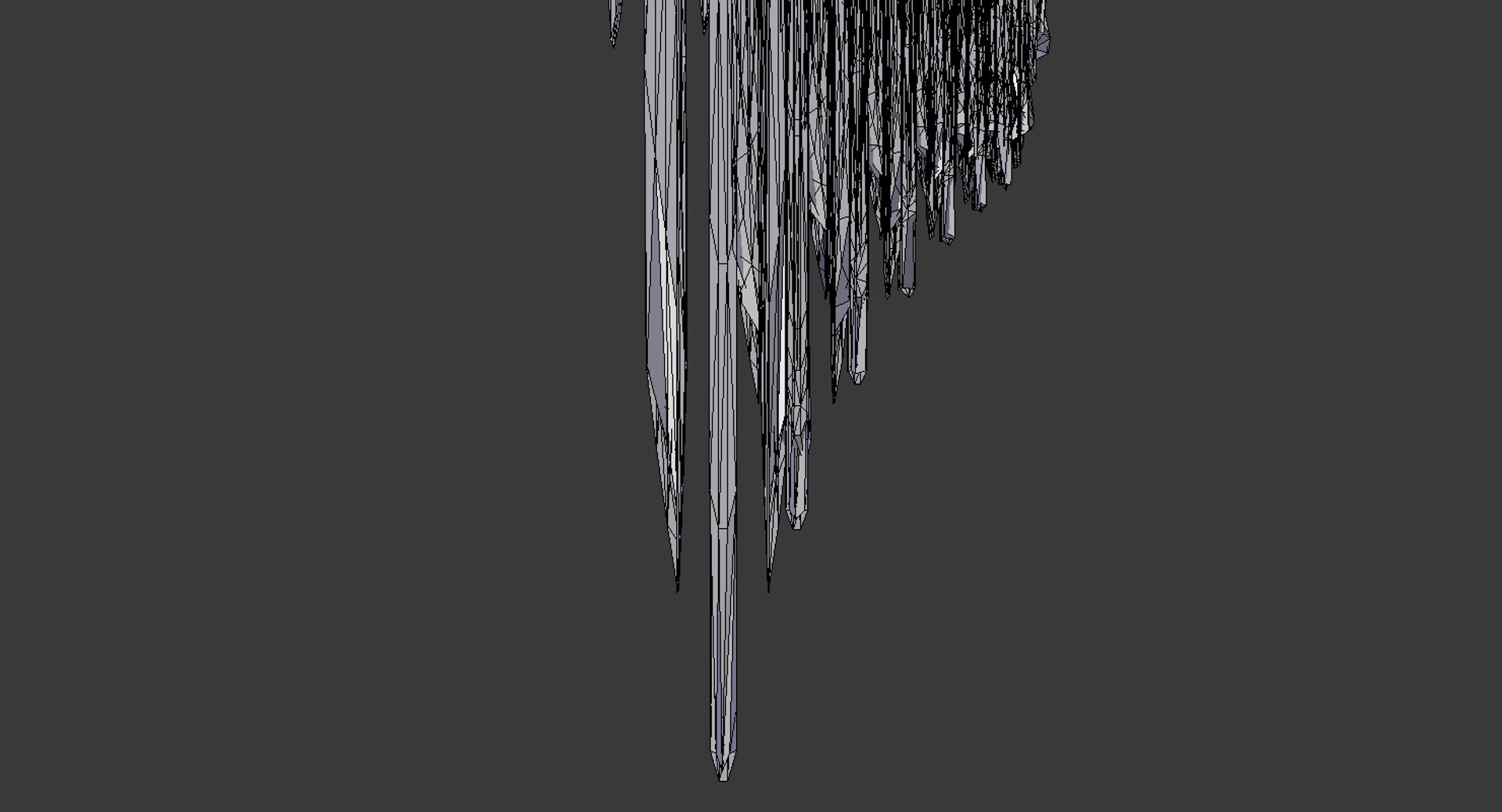 3D Dried Waterfall Wall Art - TurboSquid 1186374