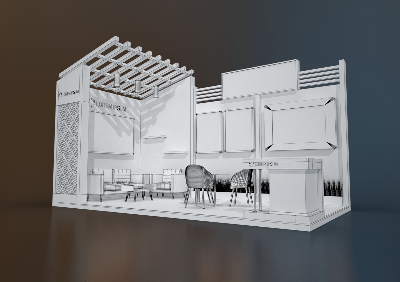 Exhibition Stand Mpm 6x3m 3D - TurboSquid 1531105