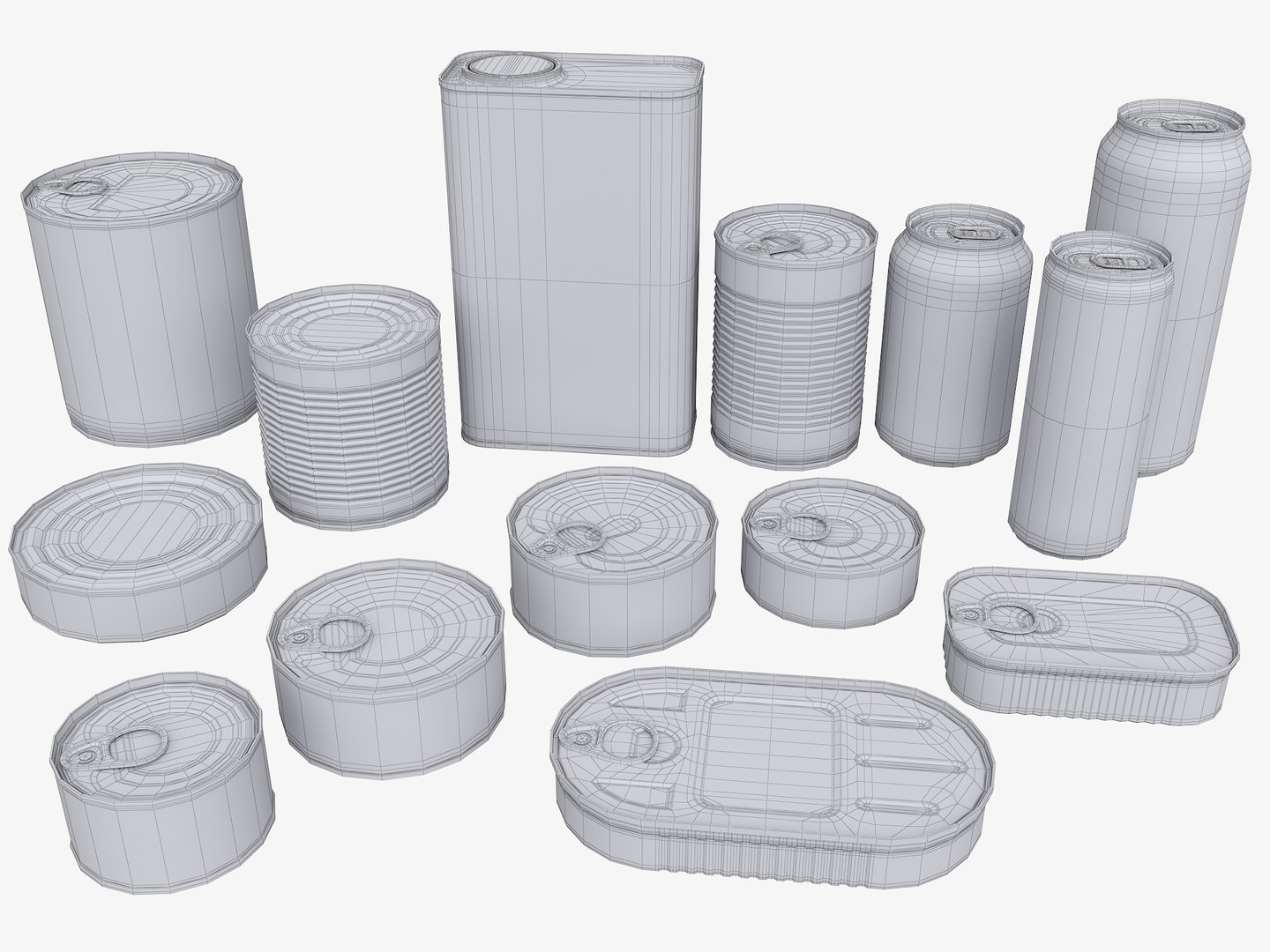 3D Canned Food - TurboSquid 1679603