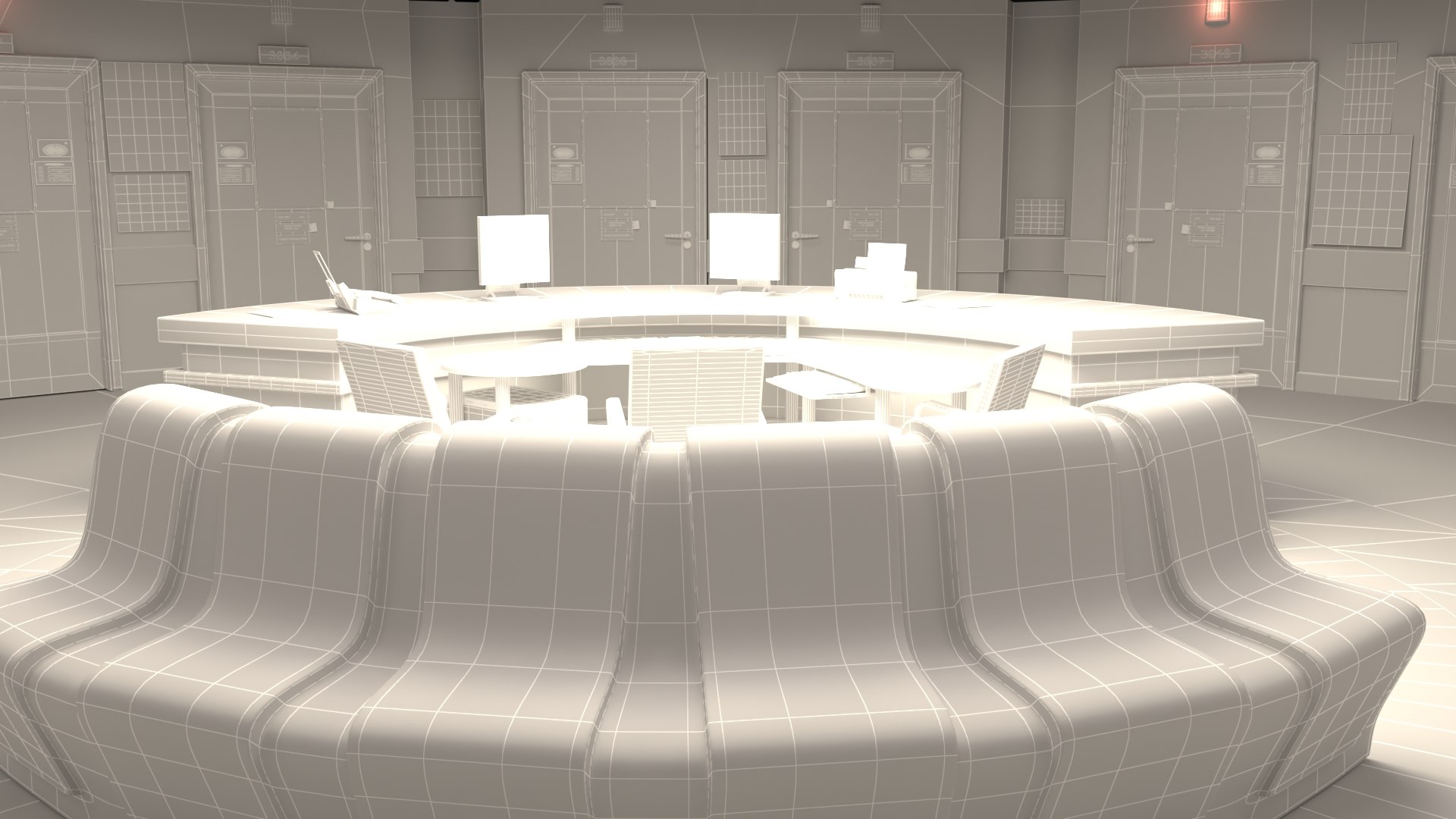 3D Patient Waiting Area Model - TurboSquid 2112276