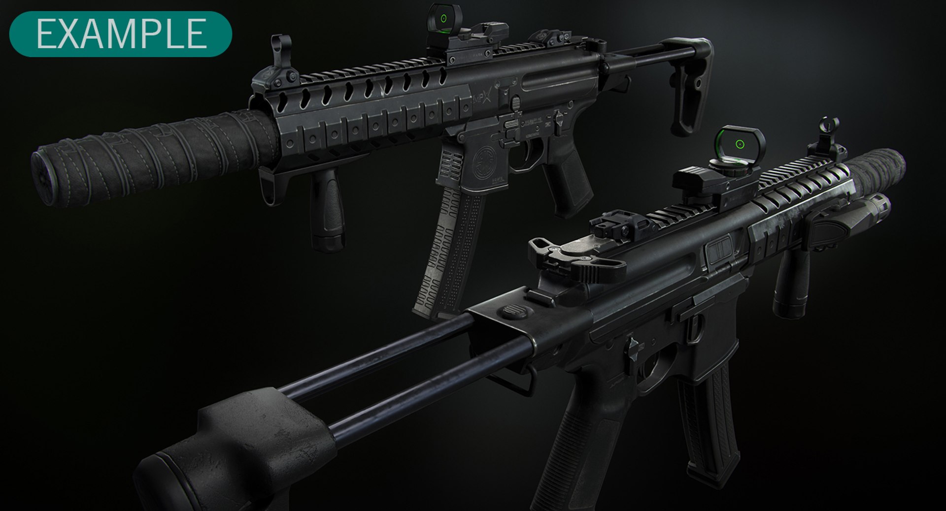 3D sig sauer mpx sbr - TurboSquid 1236267