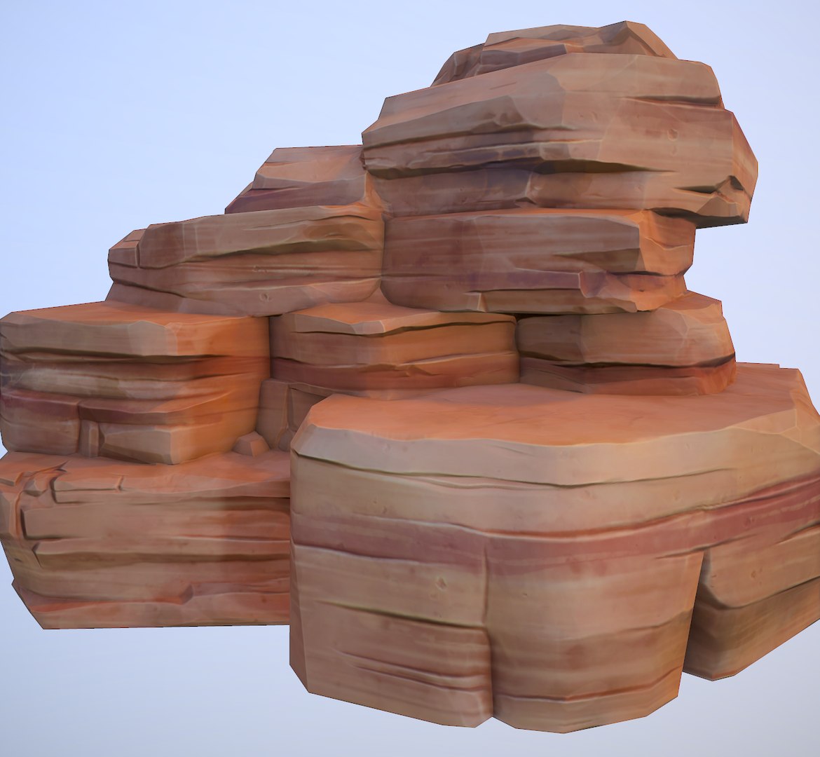 Big Desert Rock 3d Obj