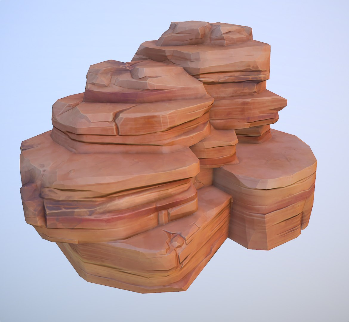 Big Desert Rock 3d Obj