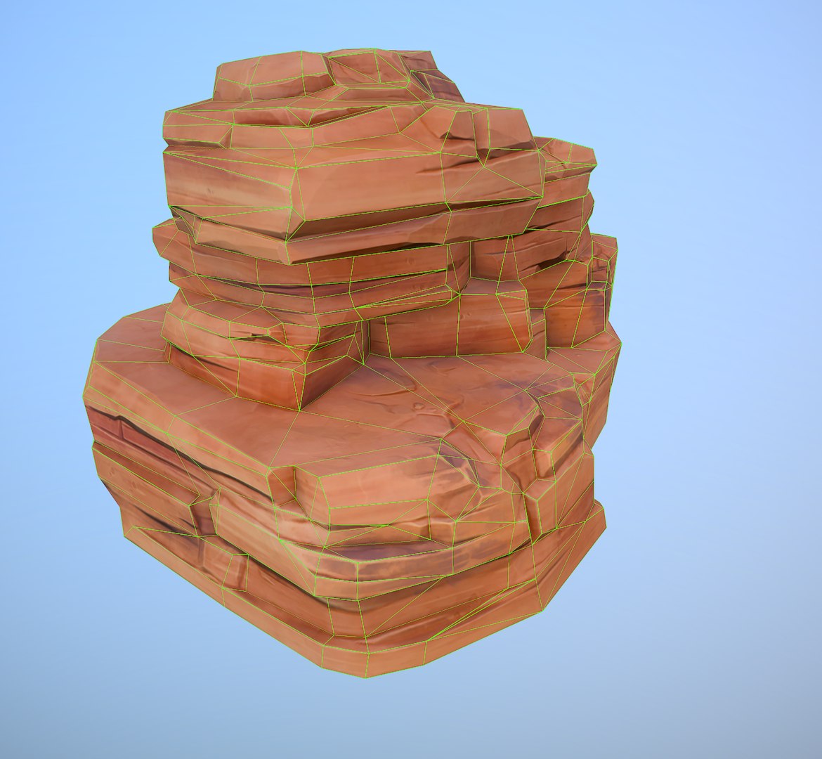 Big Desert Rock 3d Obj