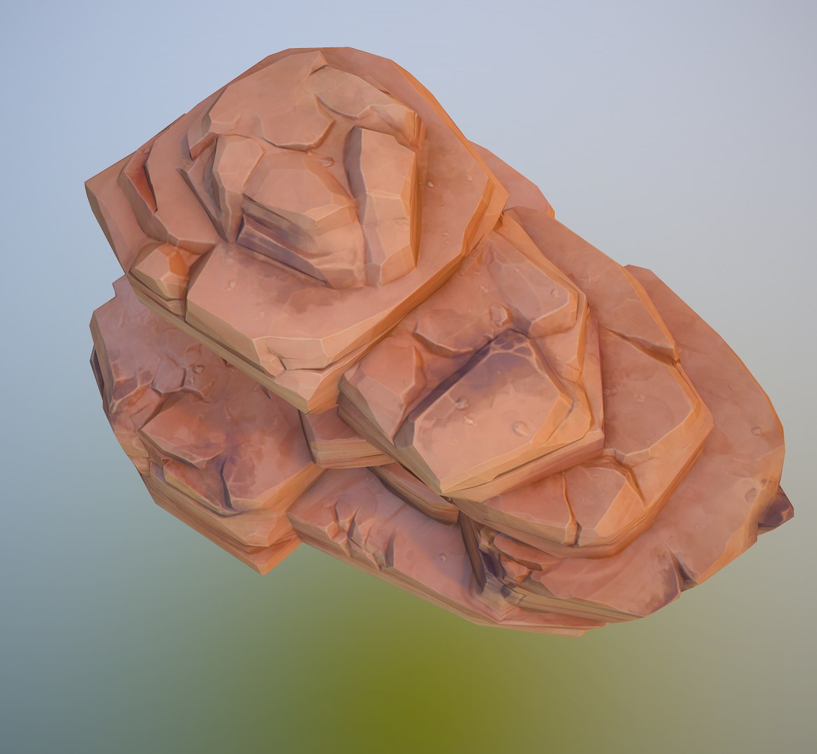 Big Desert Rock 3d Obj