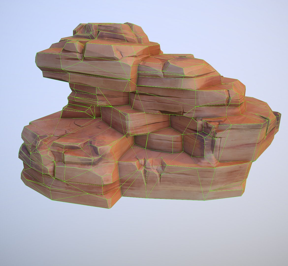 Big Desert Rock 3d Obj