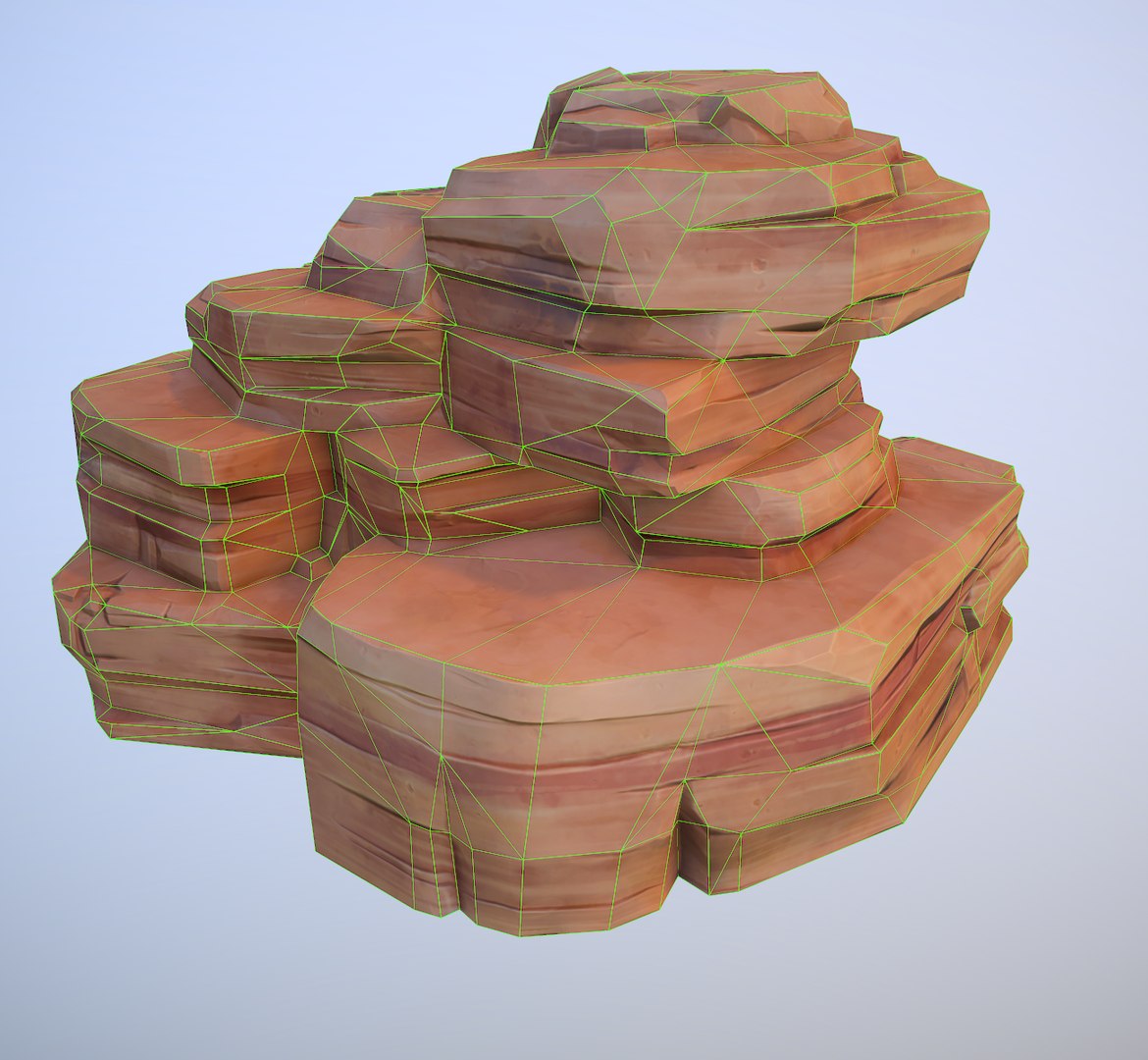 Big Desert Rock 3d Obj
