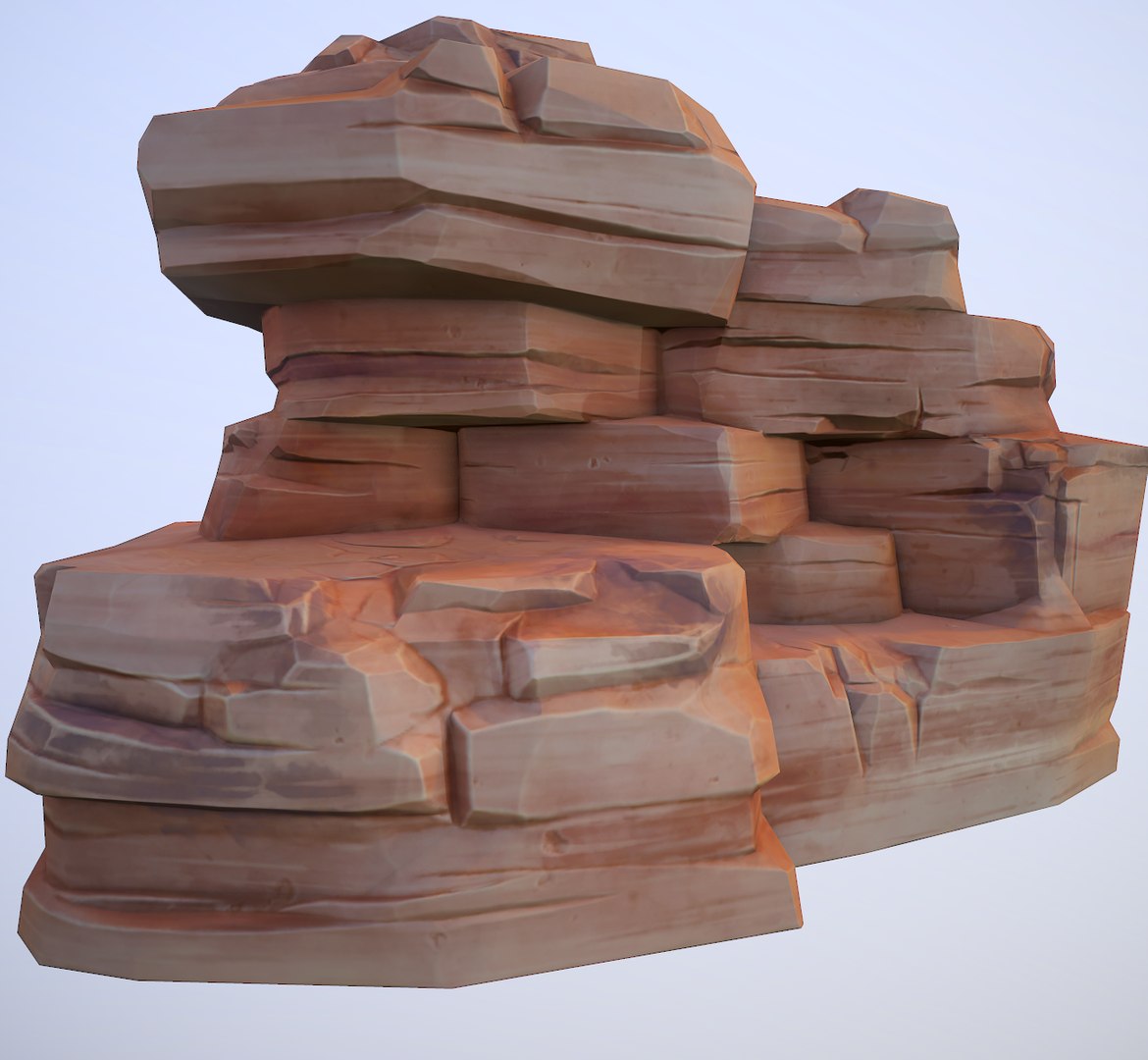 Big Desert Rock 3d Obj