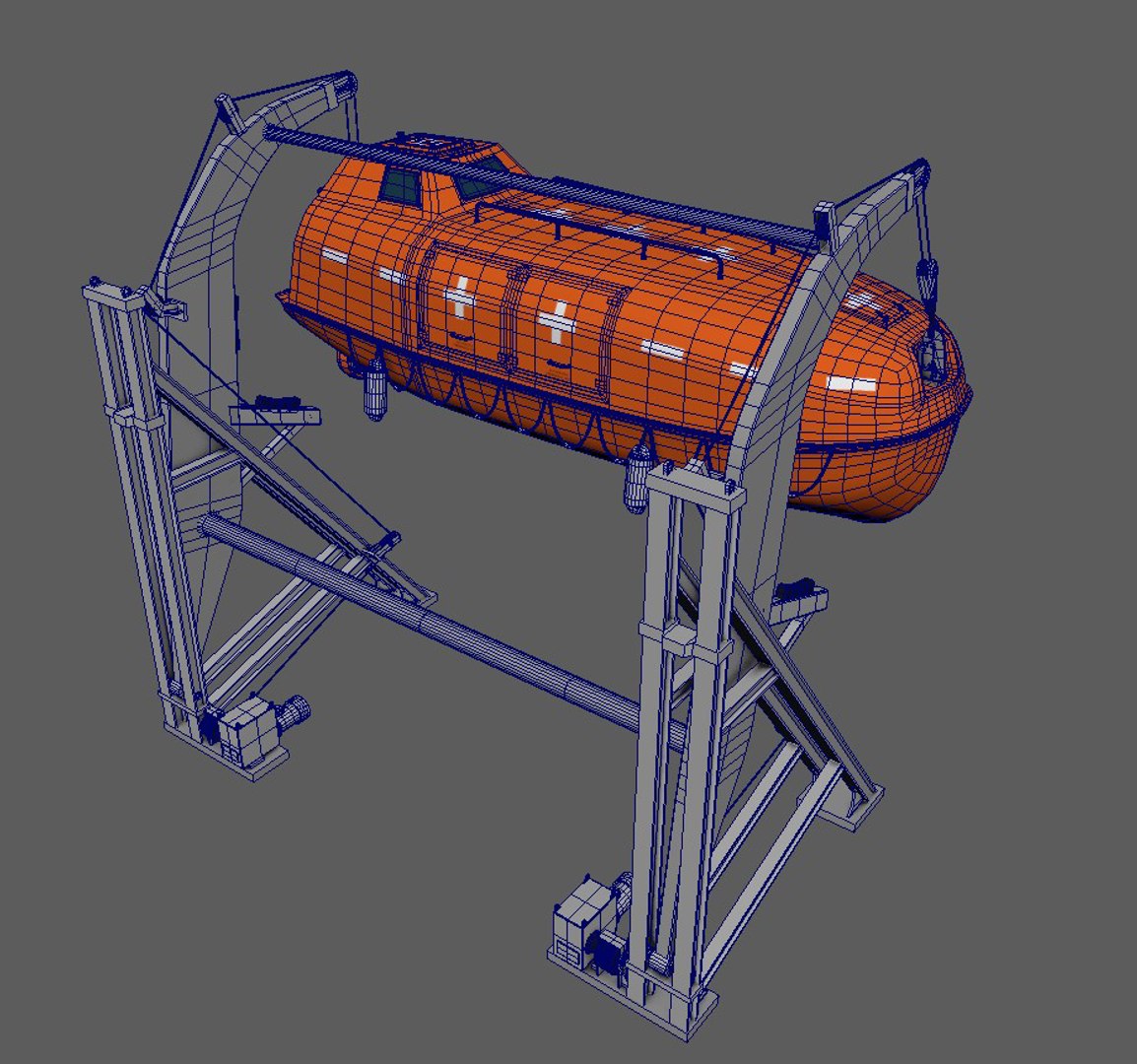 Lifeboat Boat Conventional 3D Model - TurboSquid 1532719