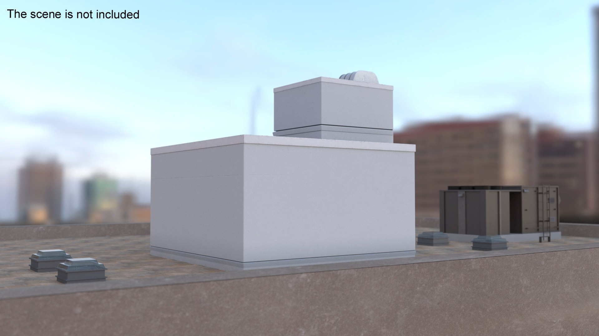 Rooftop Entrance Exterior 3D - TurboSquid 2202570