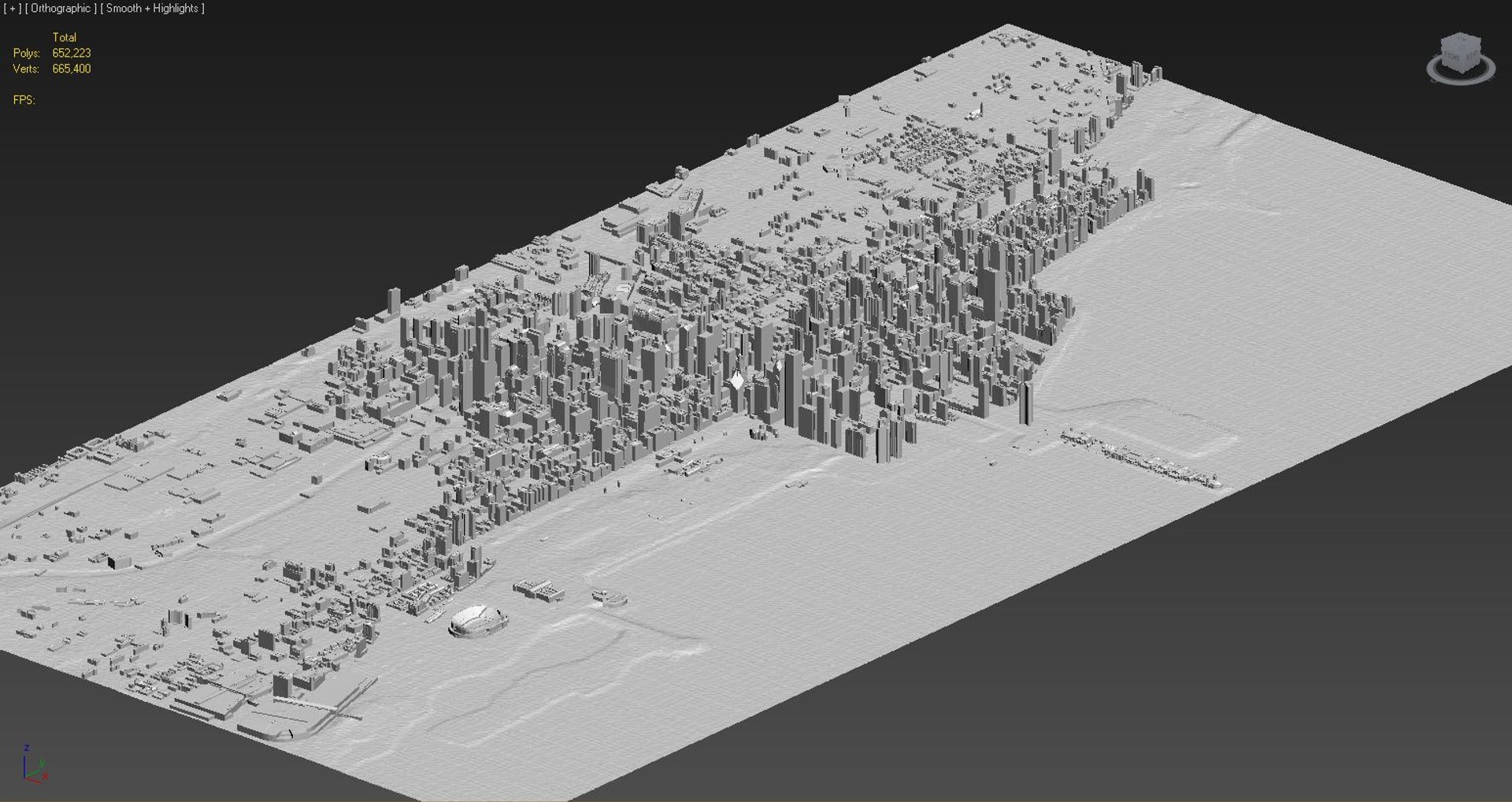Chicago City Skyline Massing 3d Model