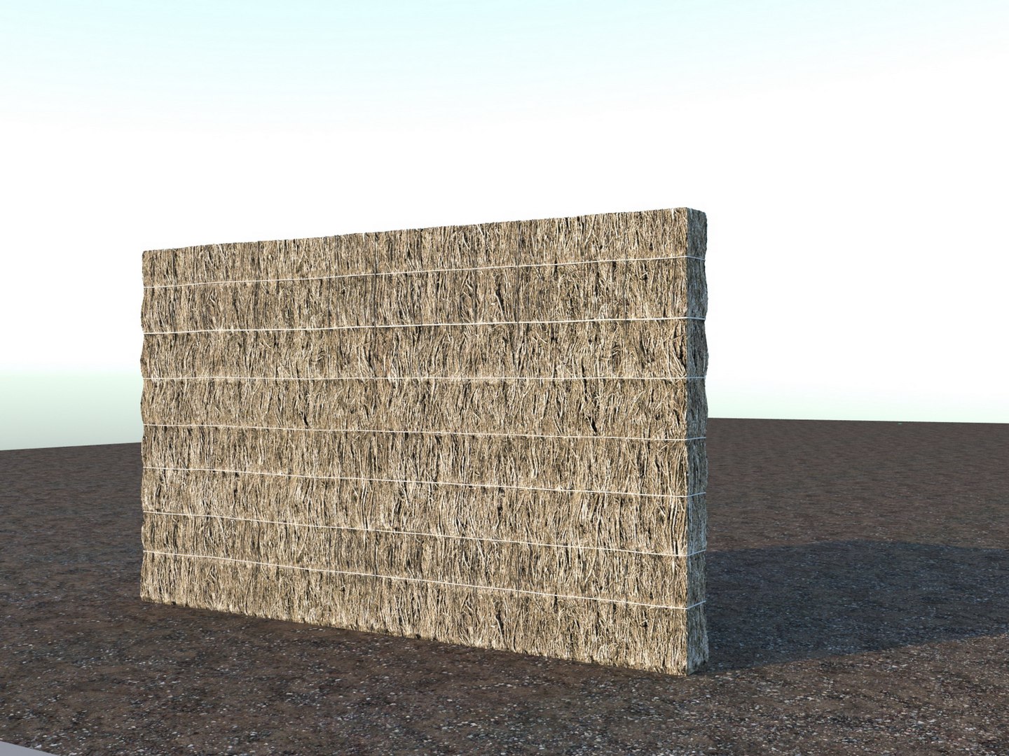 Thatched Fence 3D - TurboSquid 2042933