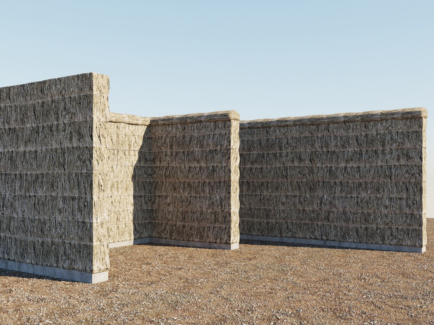 Thatched Fence 3D - TurboSquid 2042933