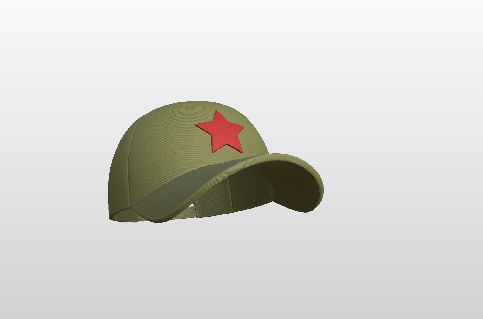 Red Star Cap 3D Model - TurboSquid 2118207