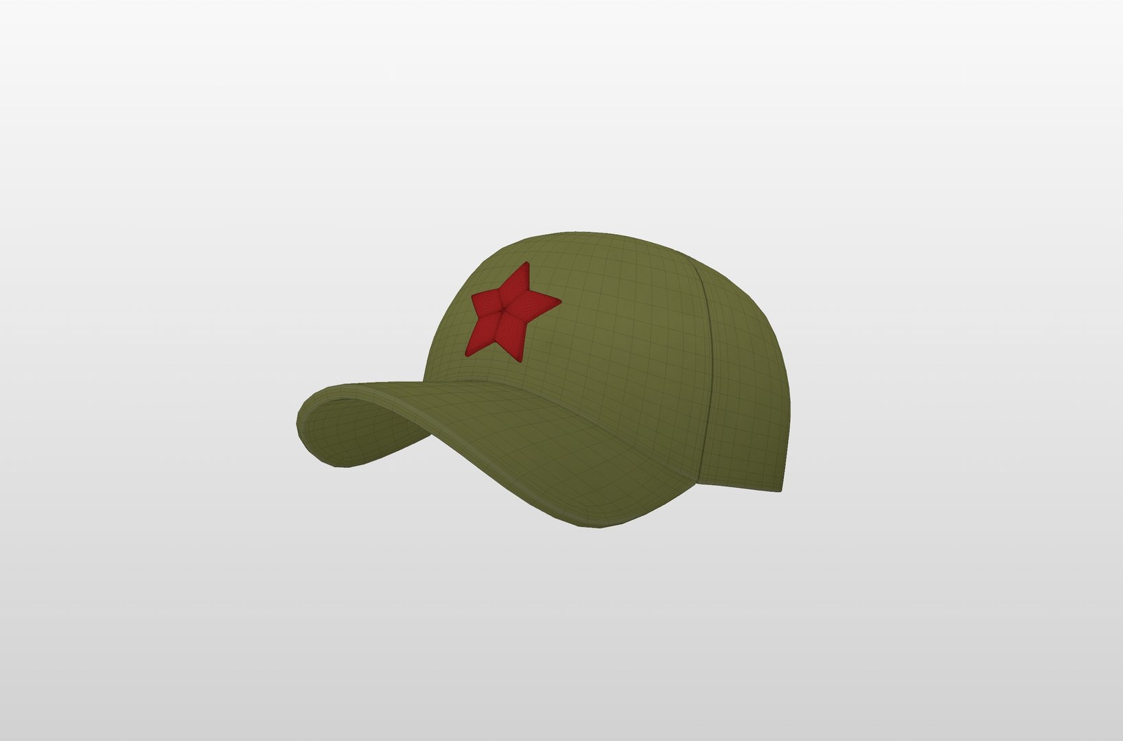 Red Star Cap 3D Model - TurboSquid 2118207